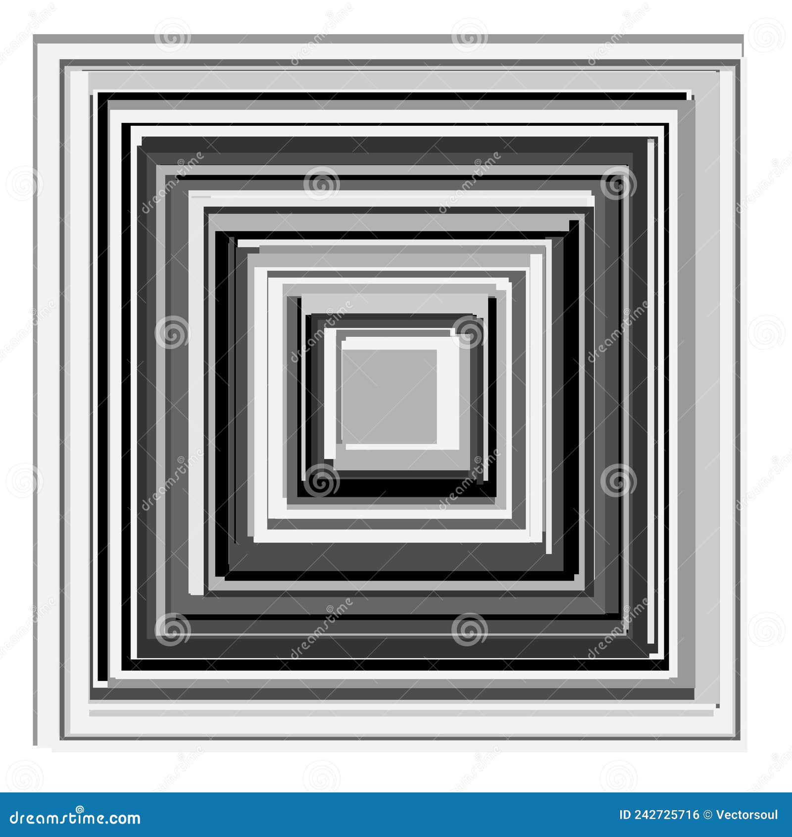 Overlapping Random Squares Abstract Grayscale Geometric Vector ...