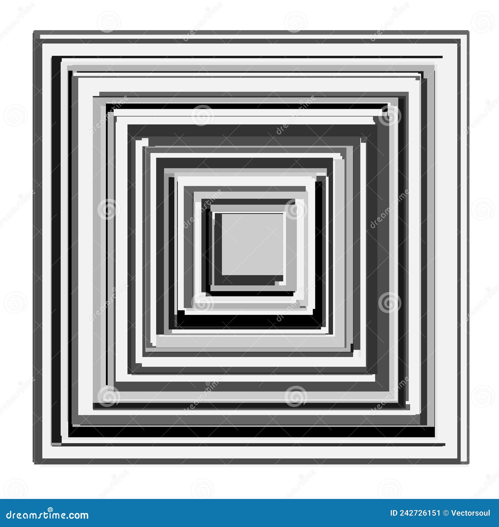 Overlapping Random Squares Abstract Grayscale Geometric Vector ...