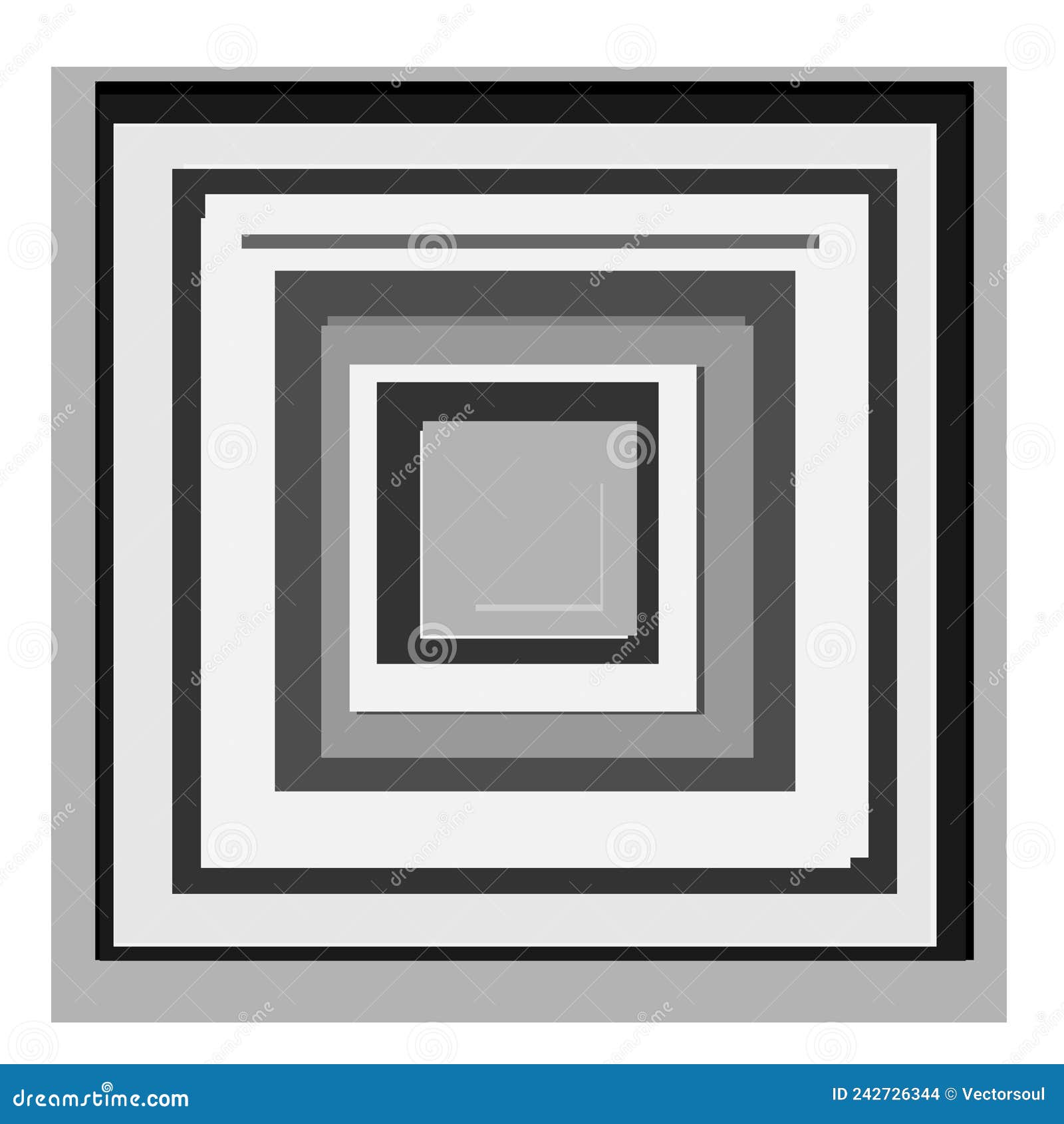 Overlapping Random Squares Abstract Grayscale Geometric Vector ...