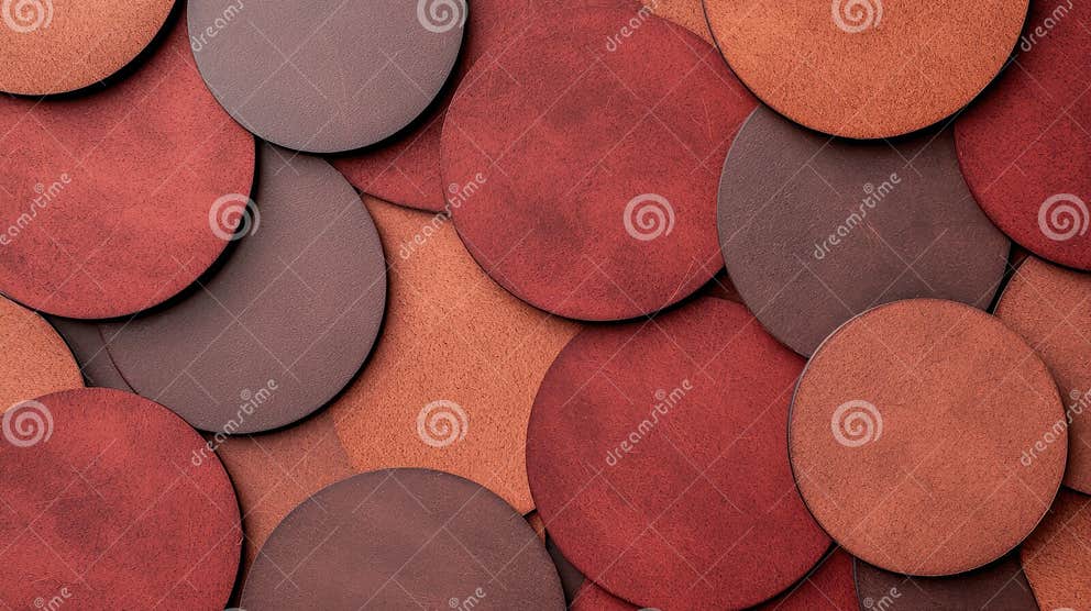 Overlapping Red and Gray Circles Abstract Background Stock Illustration ...