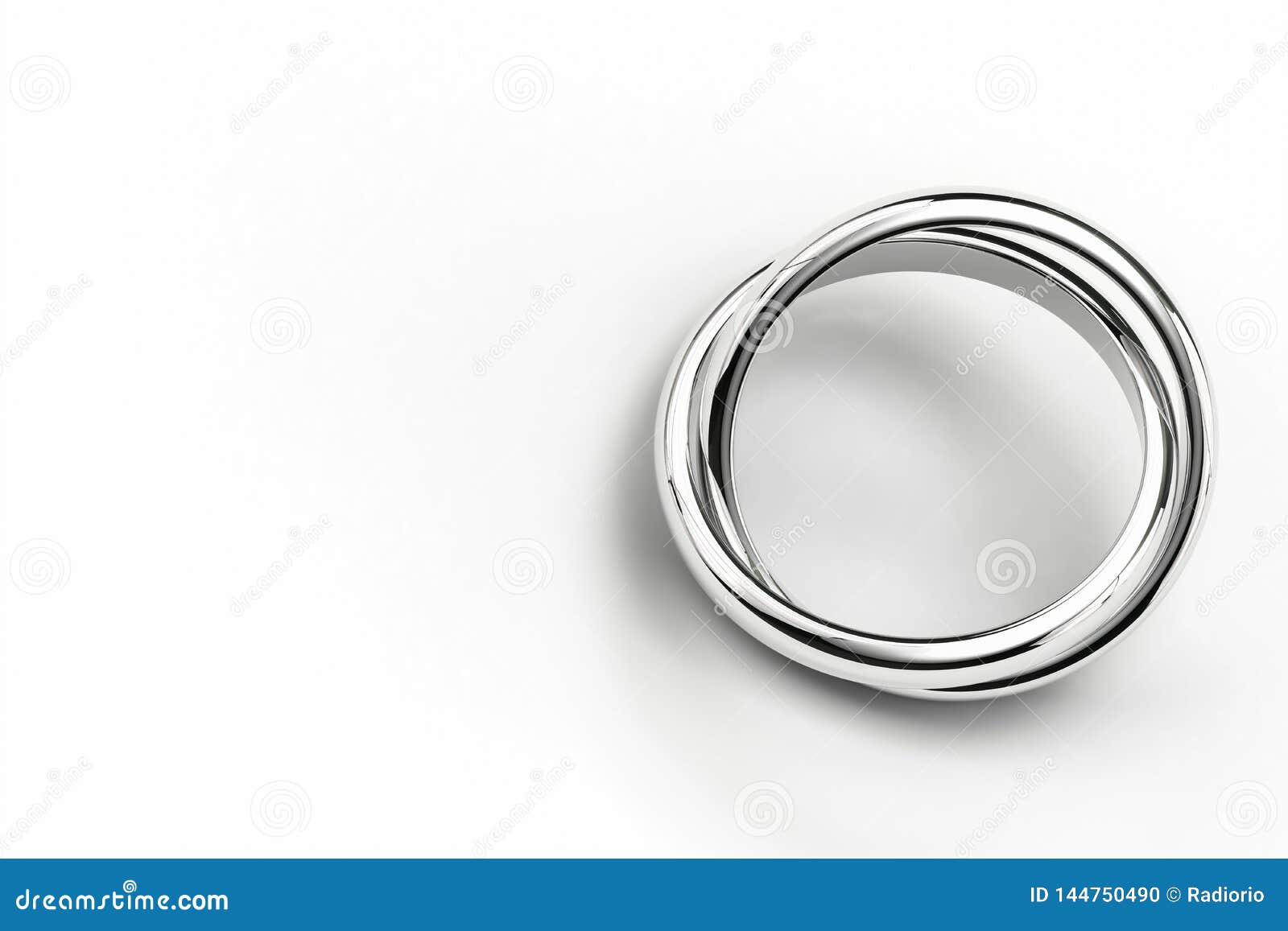 Overlapping rings stock illustration. Illustration of rendering - 144750490