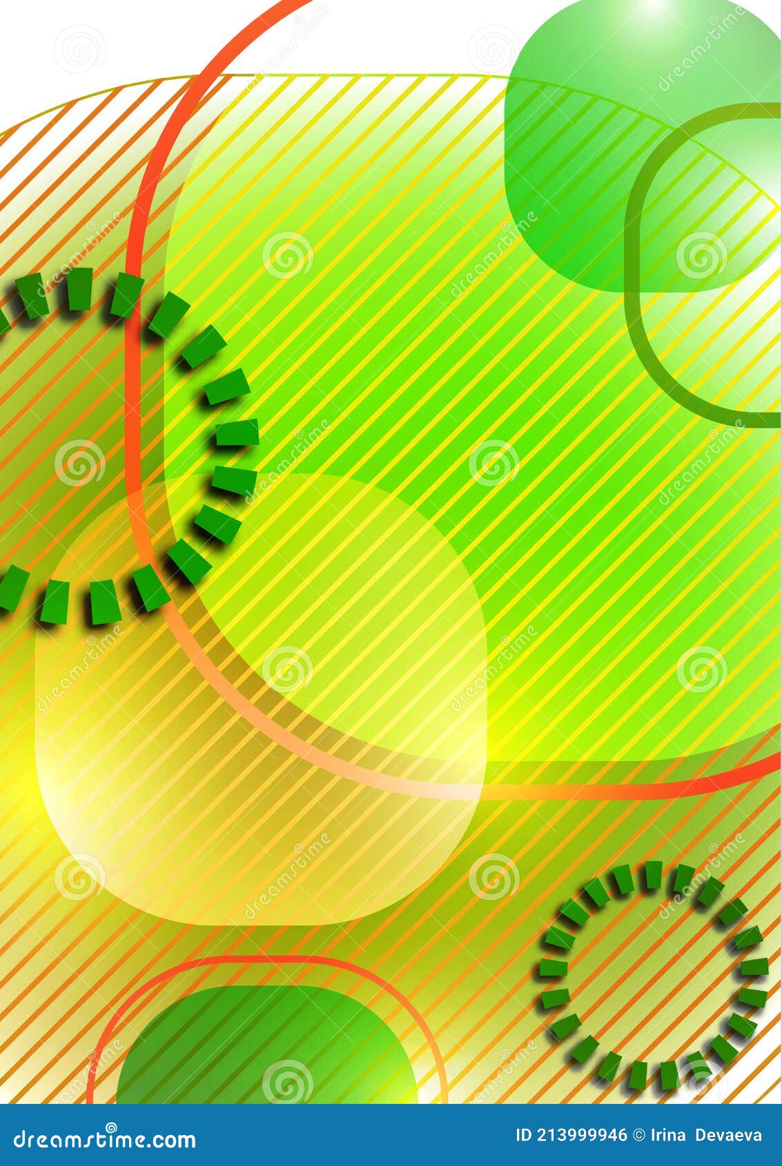 Overlapping Round Squares Form a Geometric Abstract Background ...