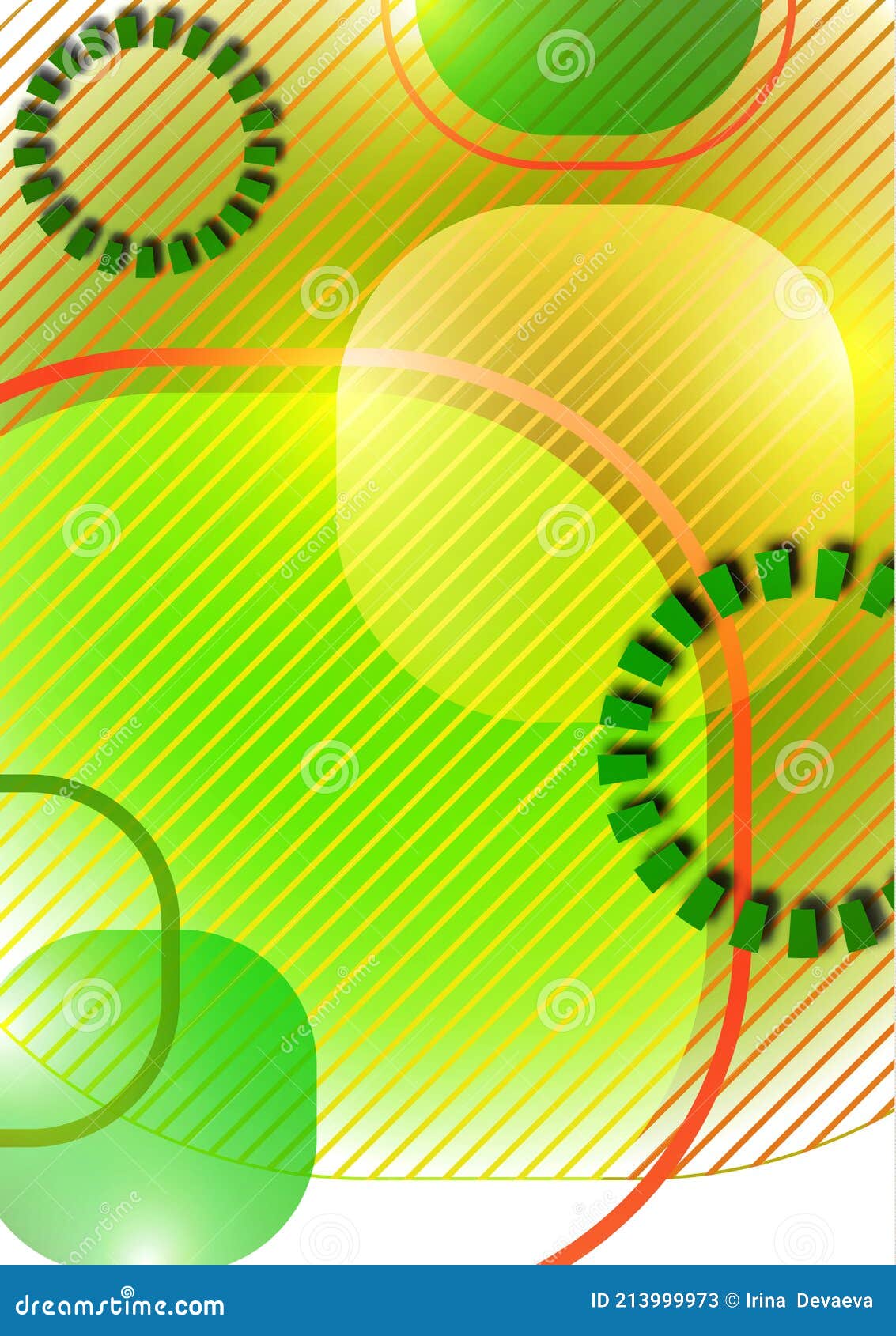 Overlapping Round Squares Form a Geometric Abstract Background ...