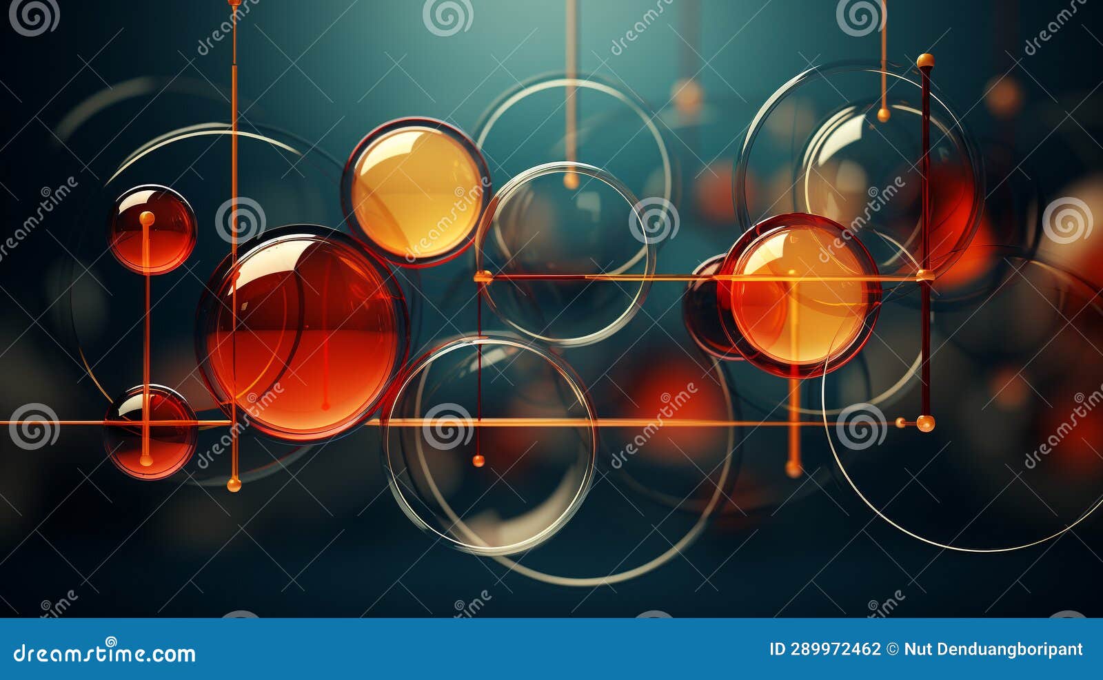 Overlapping Shapes for Visually Engaging Patterns Stock Illustration ...