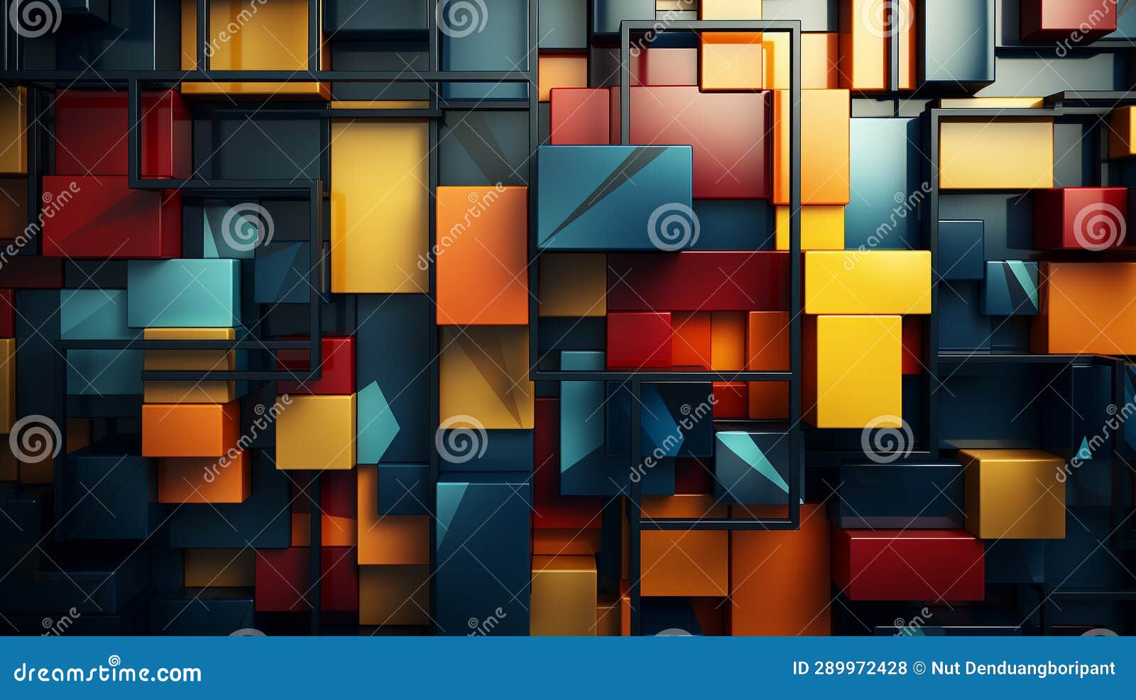 Overlapping Shapes for Visually Engaging Patterns Stock Illustration ...