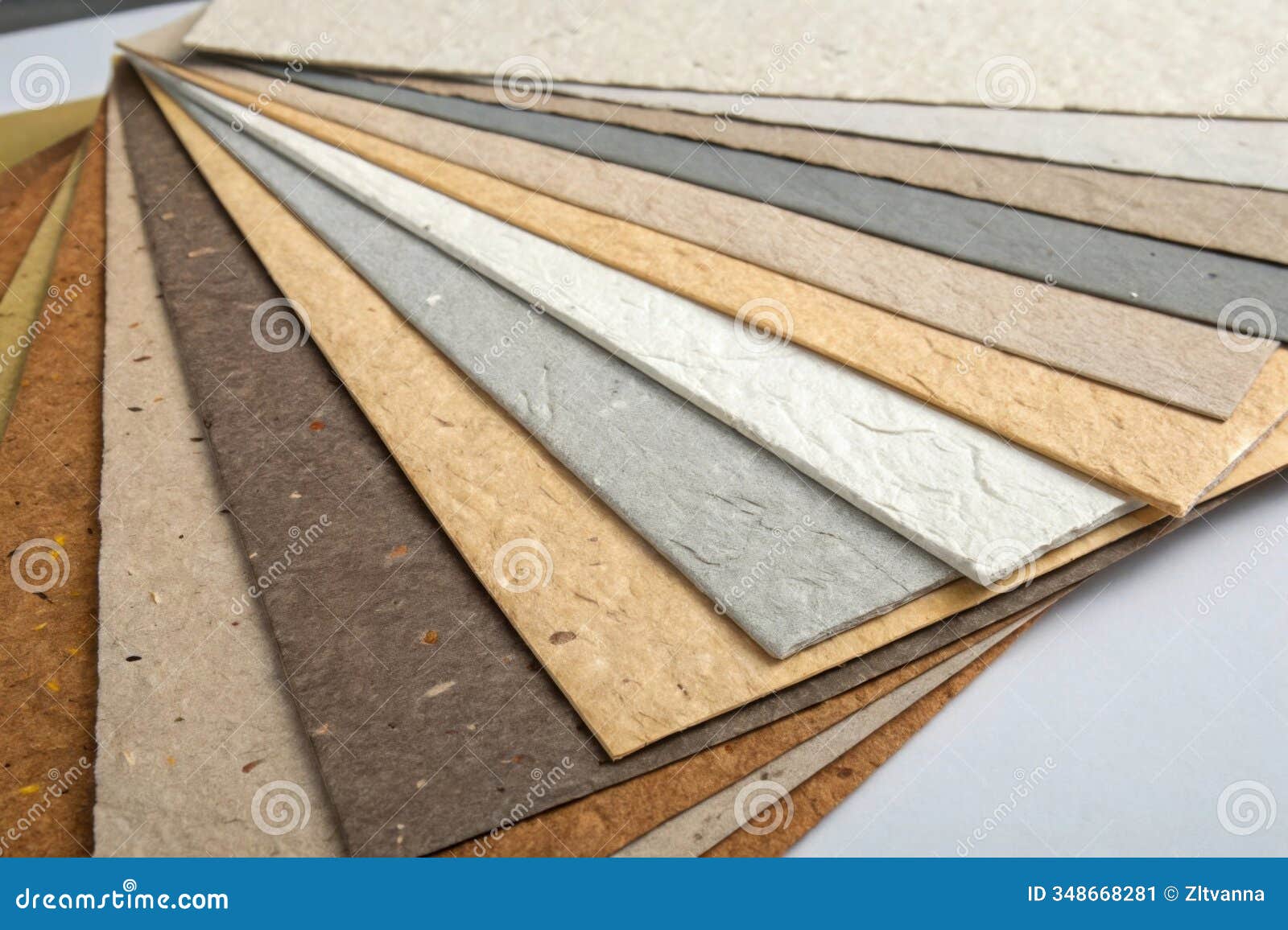 Overlapping Sheets of Recycled Paper Showcase Diverse Textures and ...