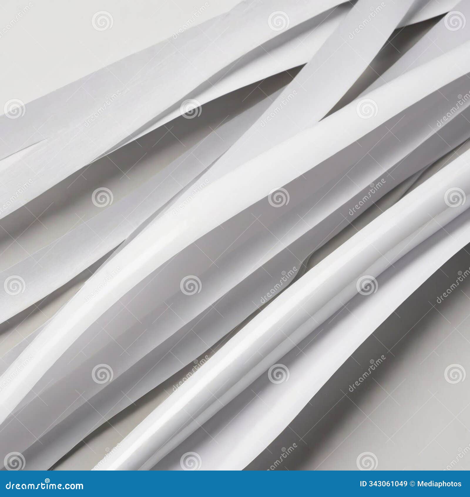 Overlapping Sheets of Smooth White Paper Stock Image - Image of ...