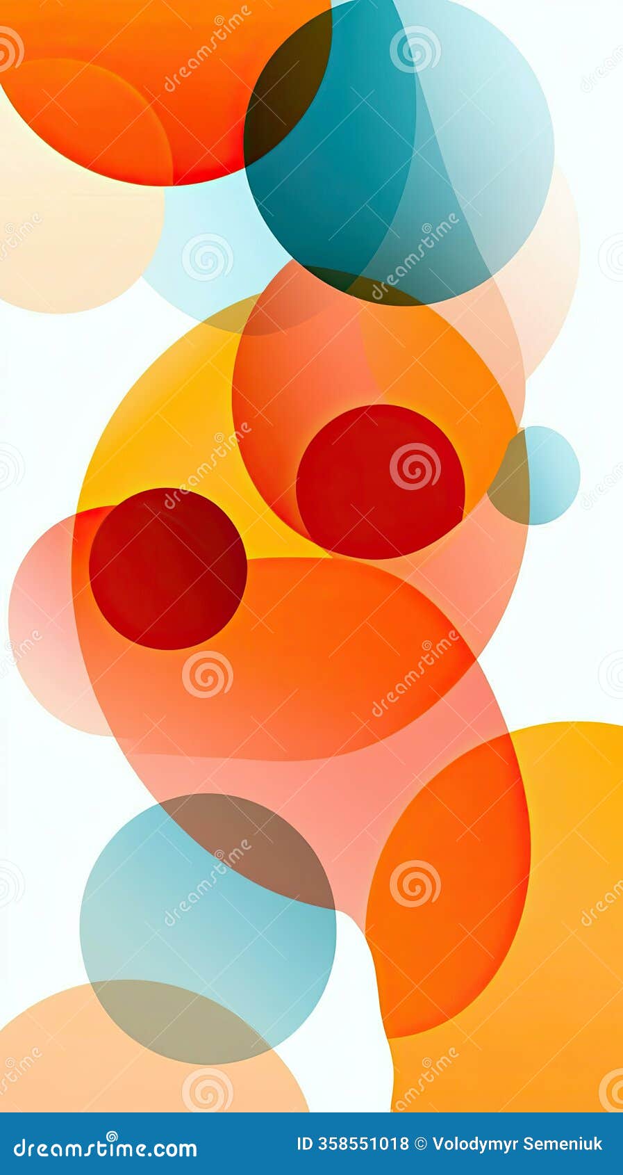 Overlapping Speech Bubbles in Vibrant Colors Create a Minimalist Visual ...