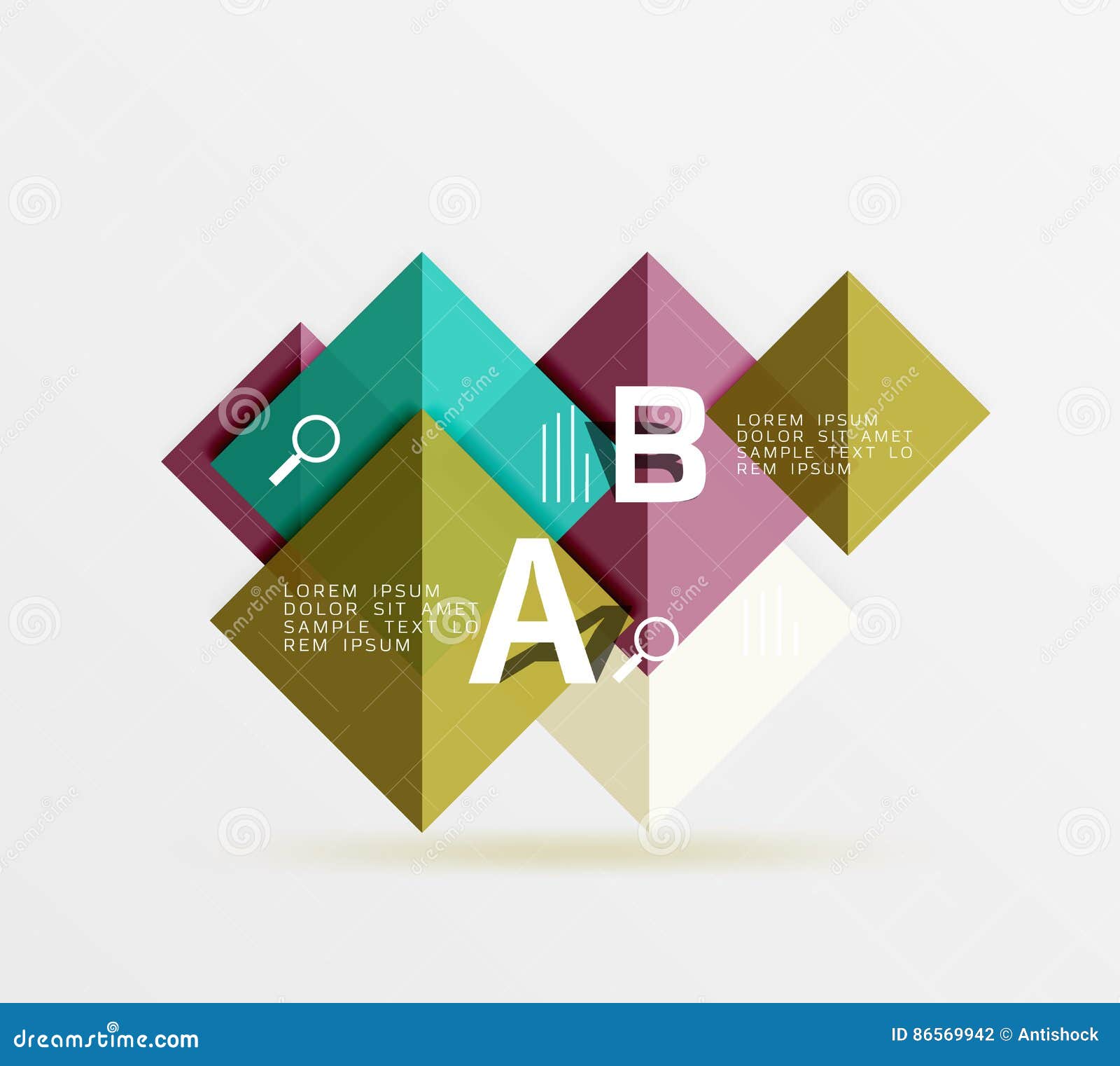 Overlapping Workflow Business Processes Vector Illustration ...
