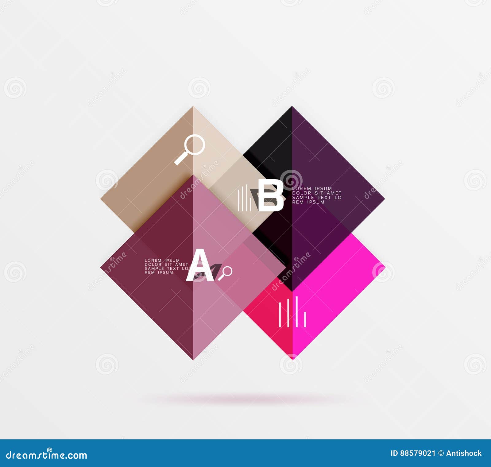 Overlapping Workflow Business Processes Vector Illustration ...