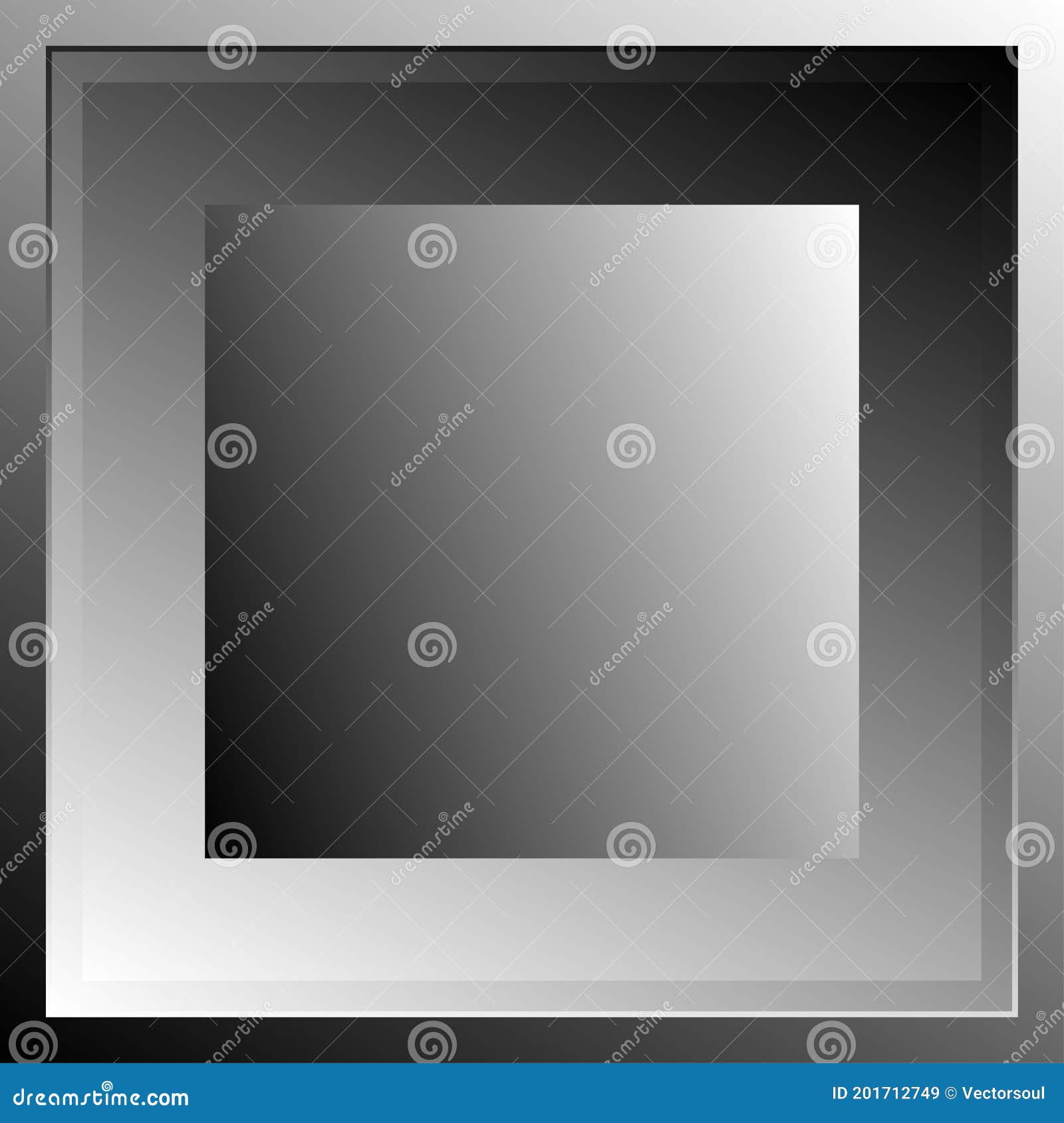 Overlapping Squares, Blocks Vector Illustration. Grayscale Squares ...