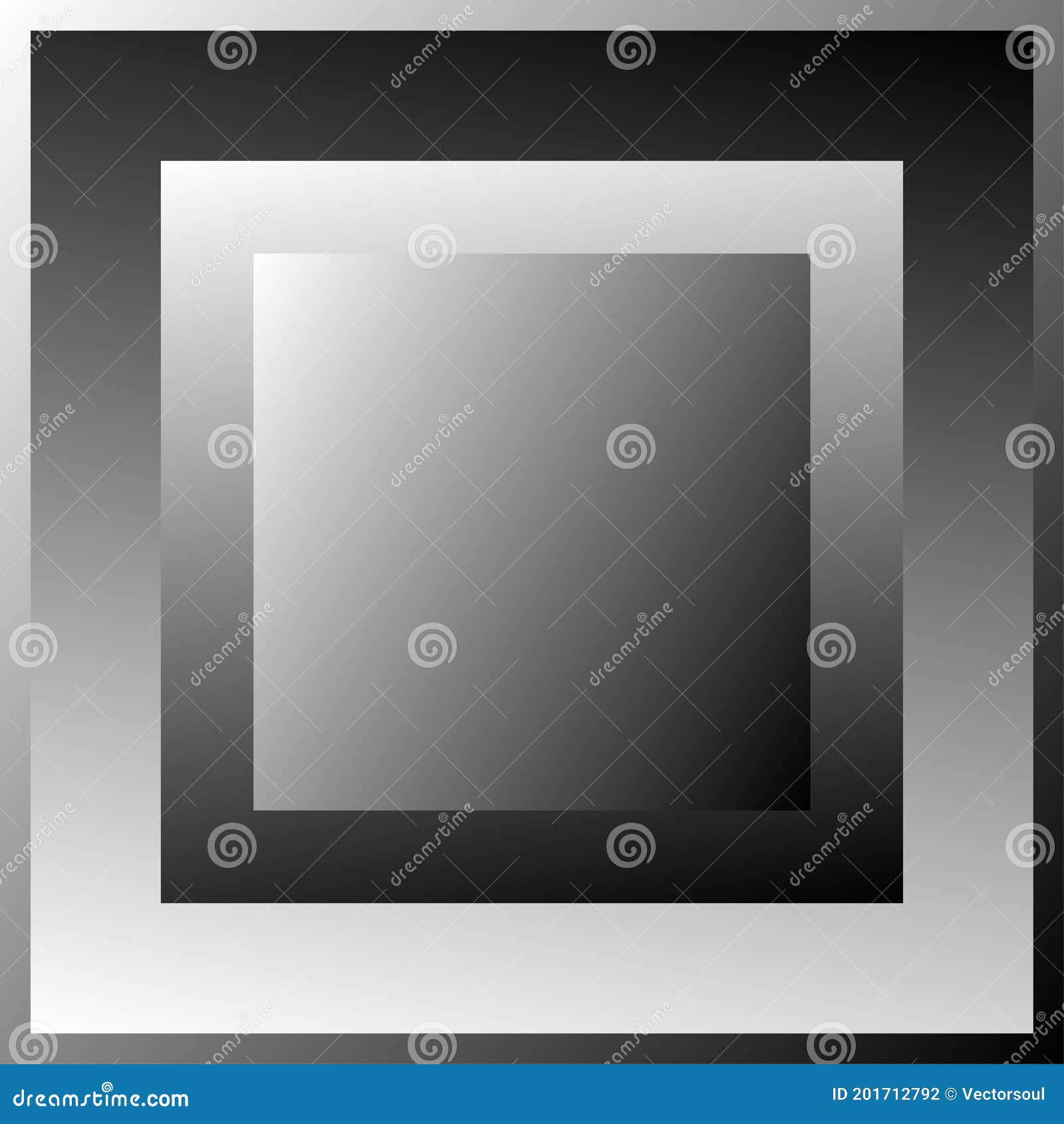 Overlapping Squares, Blocks Vector Illustration. Grayscale Squares ...