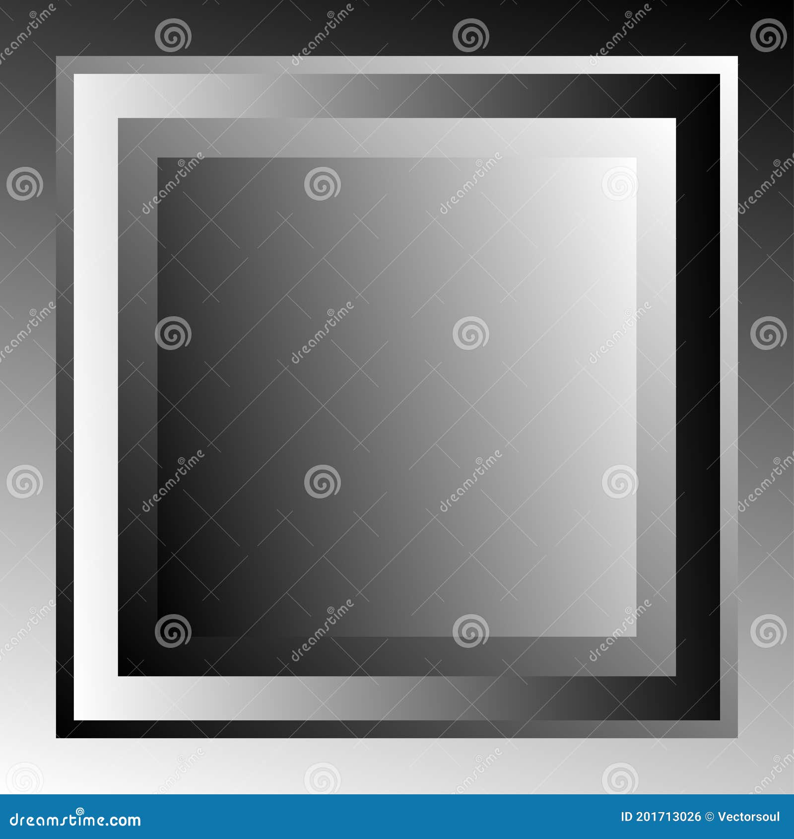 Overlapping Squares, Blocks Vector Illustration. Grayscale Squares ...