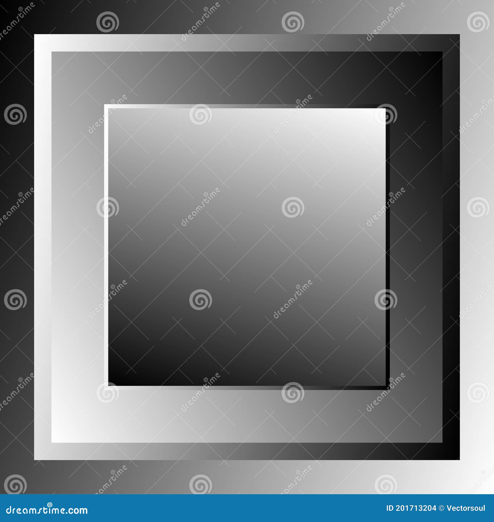 Overlapping Squares, Blocks Vector Illustration. Grayscale Squares ...
