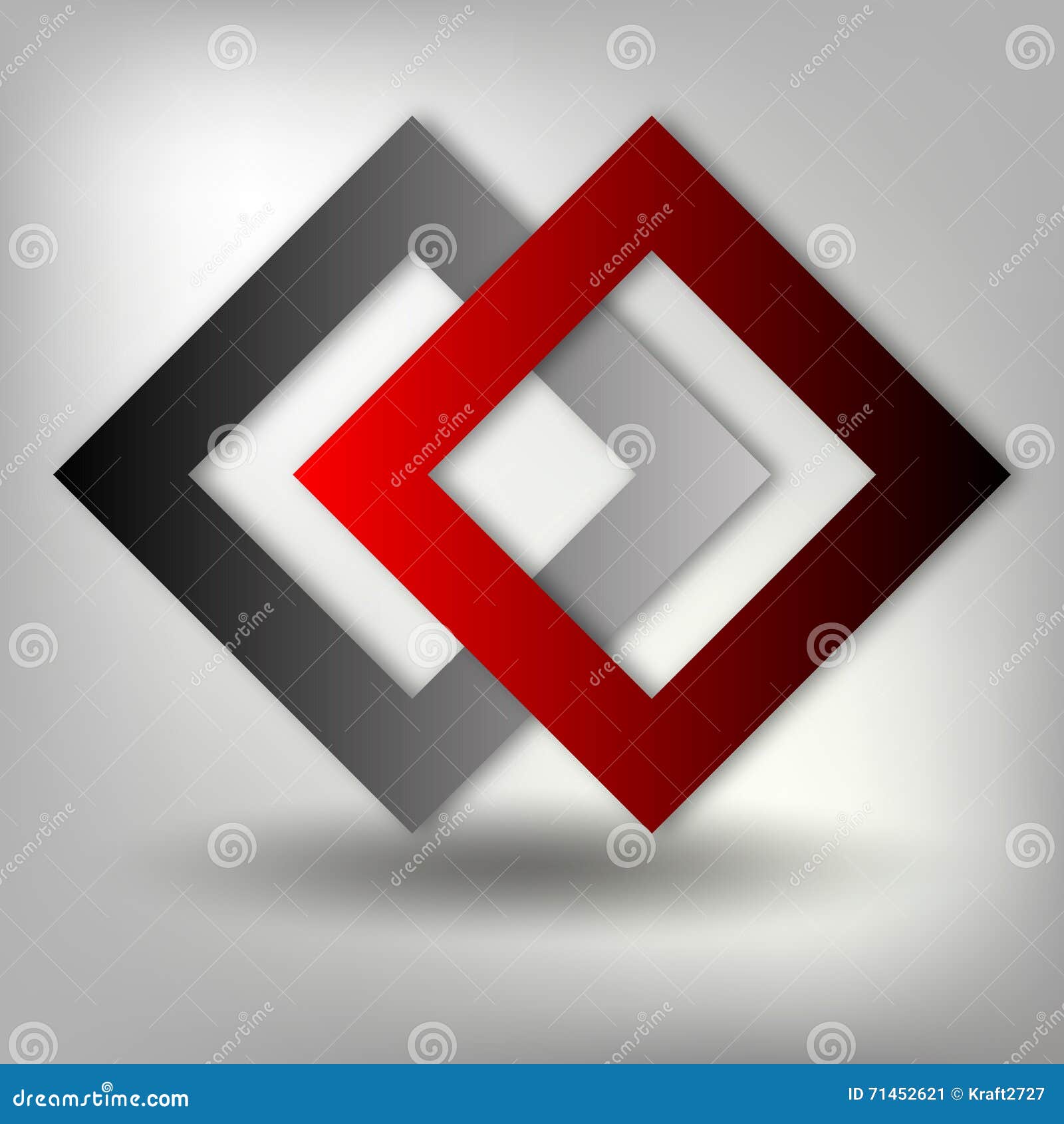 Overlapping squares stock illustration. Illustration of city - 71452621