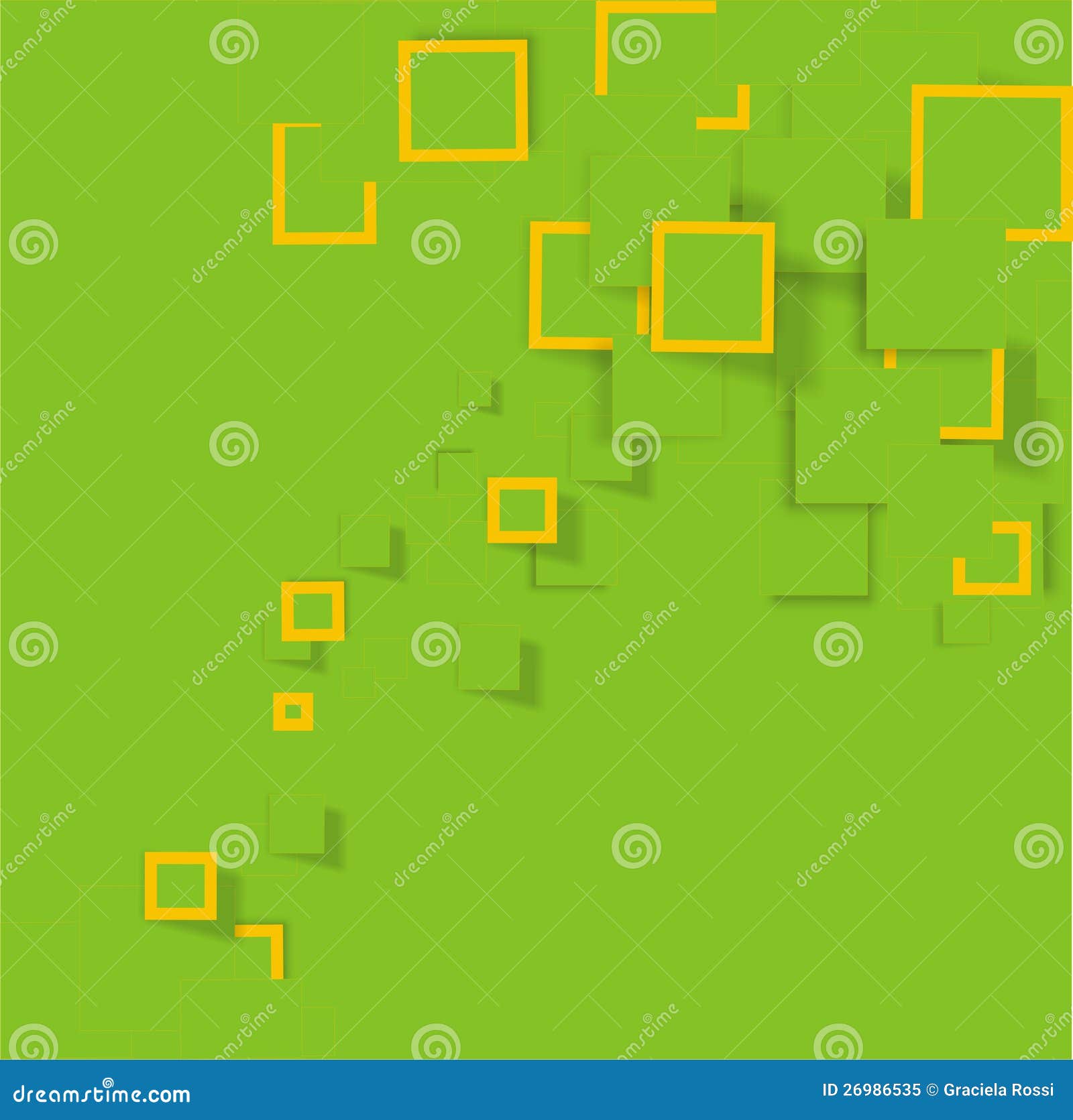 Overlapping Squares in Green Stock Image - Image of square, design ...