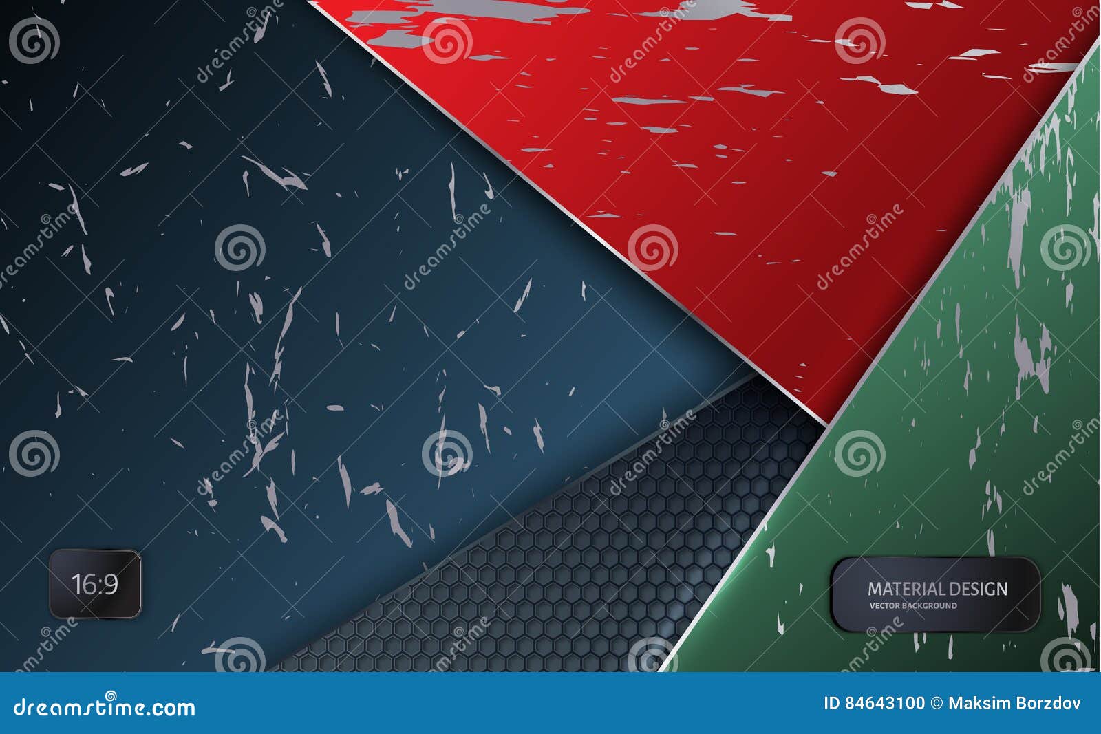 Overlapping Steel Plate with Carbon Grid Stock Vector - Illustration of ...