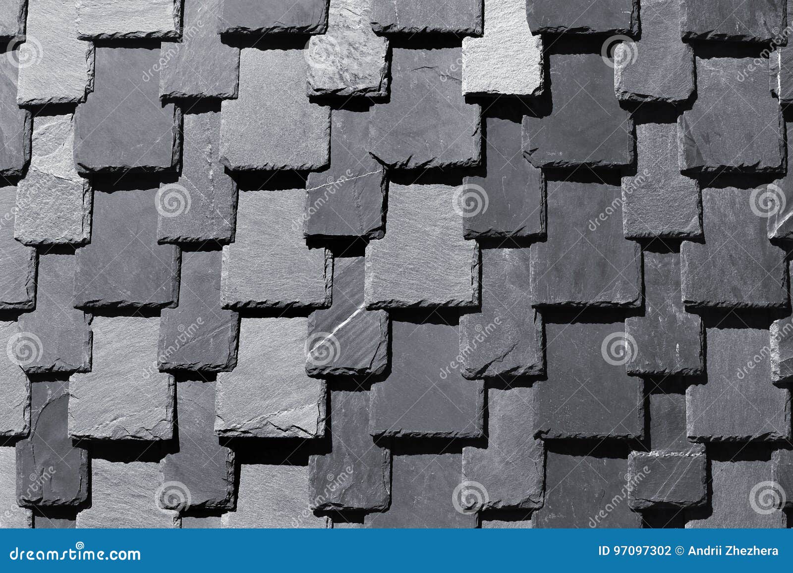 Overlapping Stone Slabs on a Roof. Tiled Shingle Background Stock Photo ...