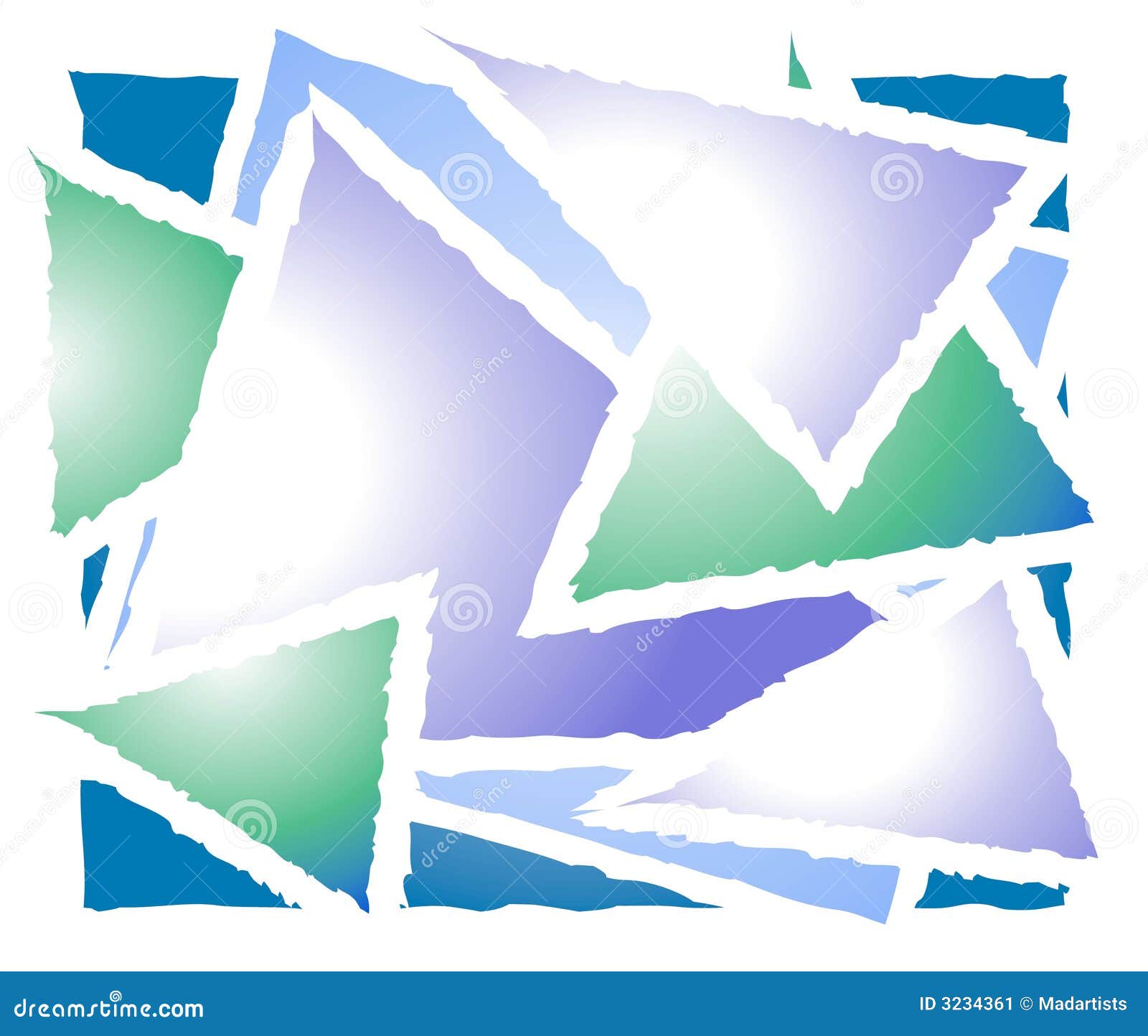 Overlapping Triangle Shapes 2 Stock Illustration - Illustration of ...