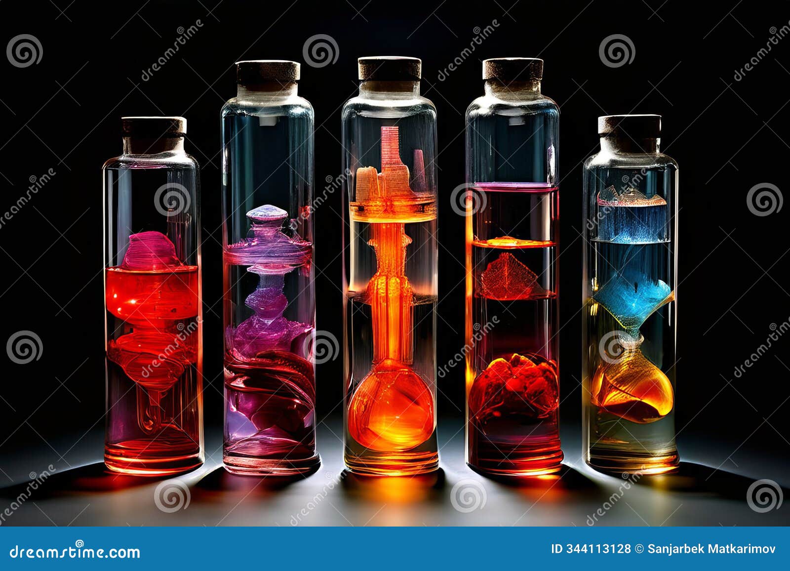 Overlapping Vials Multiple Exposures of the Same Vial at Differ Stock ...