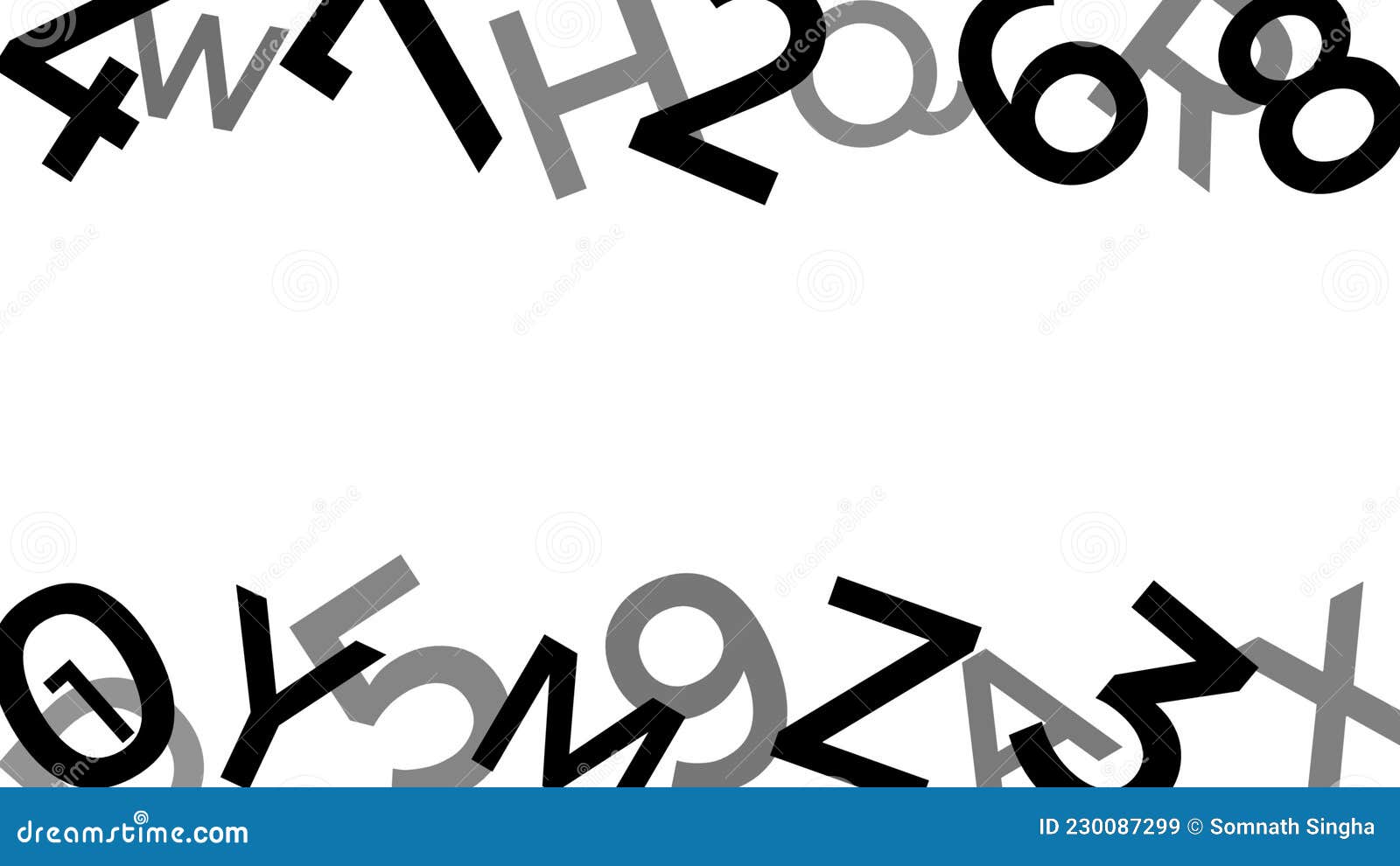 Overlay Alphabet Numerical Elegant Design on White Background Stock ...