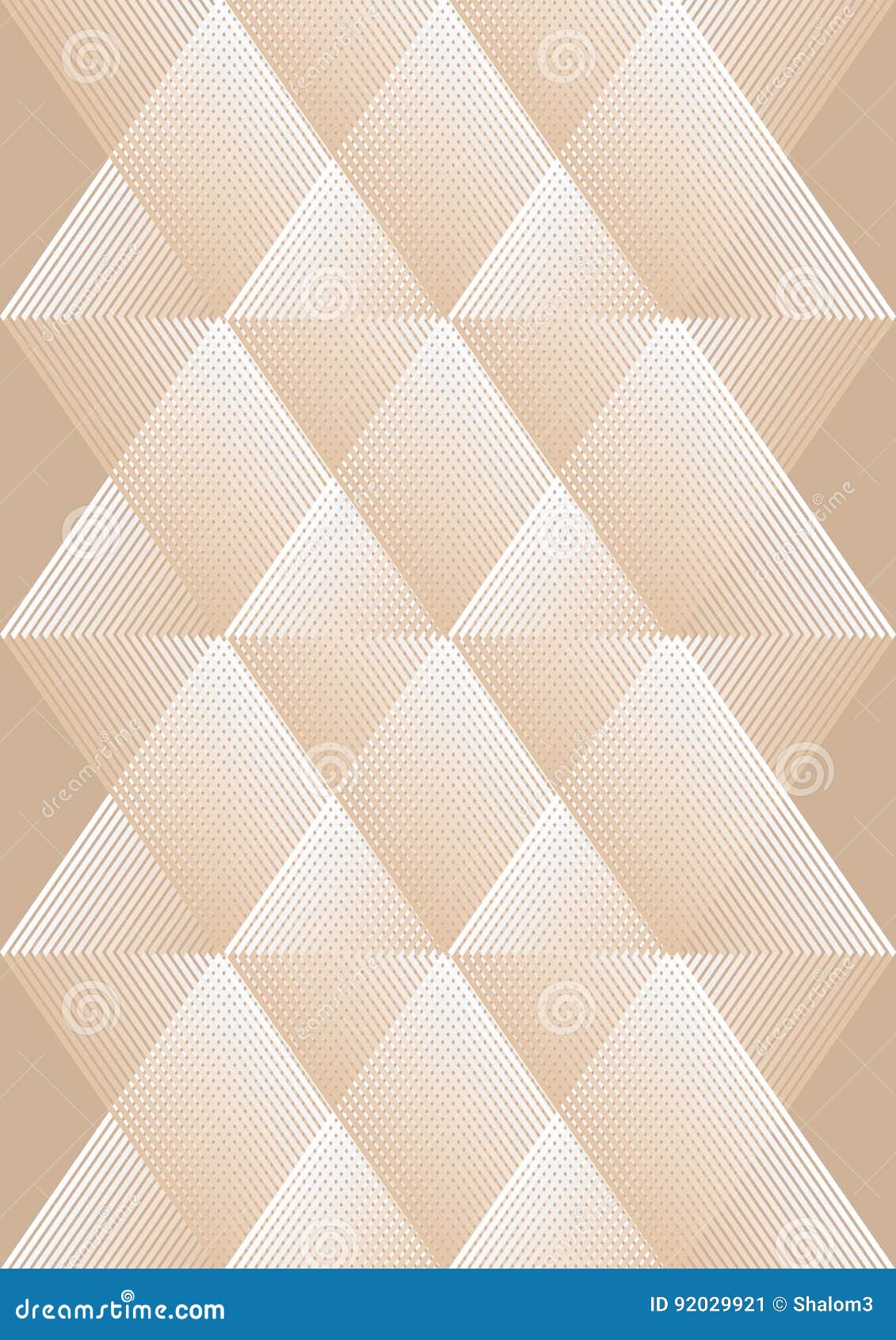 Overlay Background in Cubist Style, White and Beige Design, Rhomboid ...