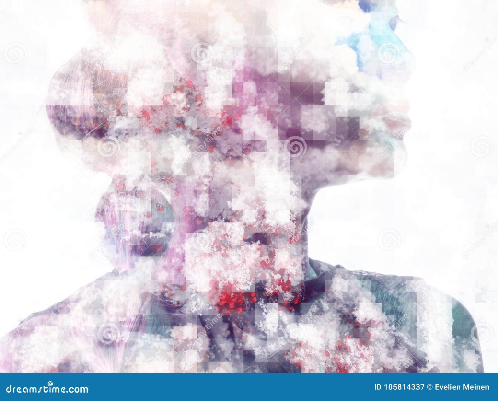Overlay, Double Exposure , Art Stock Illustration - Illustration of ...