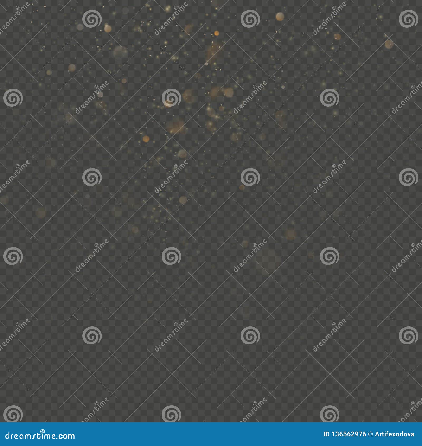 Overlay Effect Glitter Gold Light Shine Effect on Transparent ...