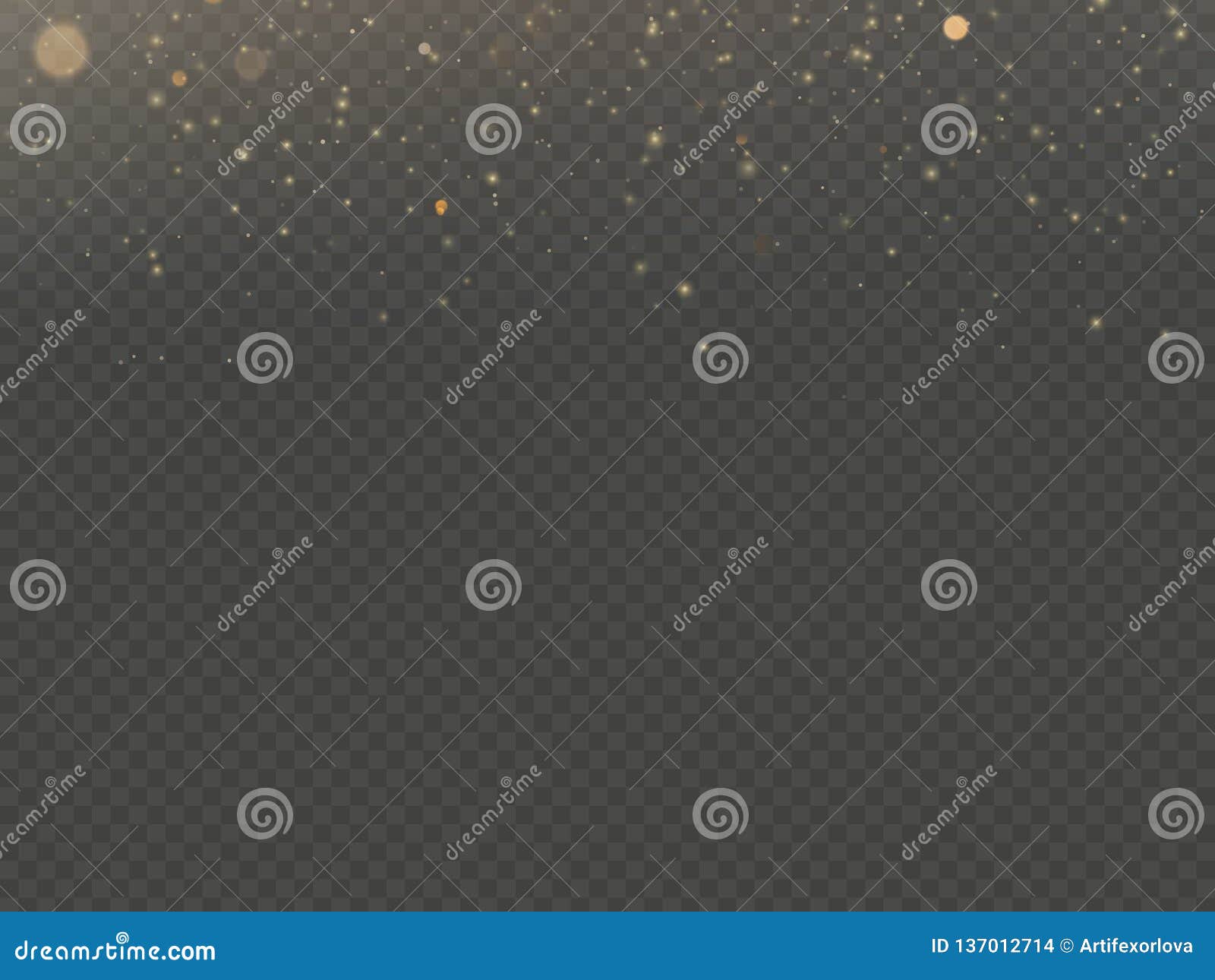 Overlay Effect Glitter Gold Light Shine Effect on Transparent ...