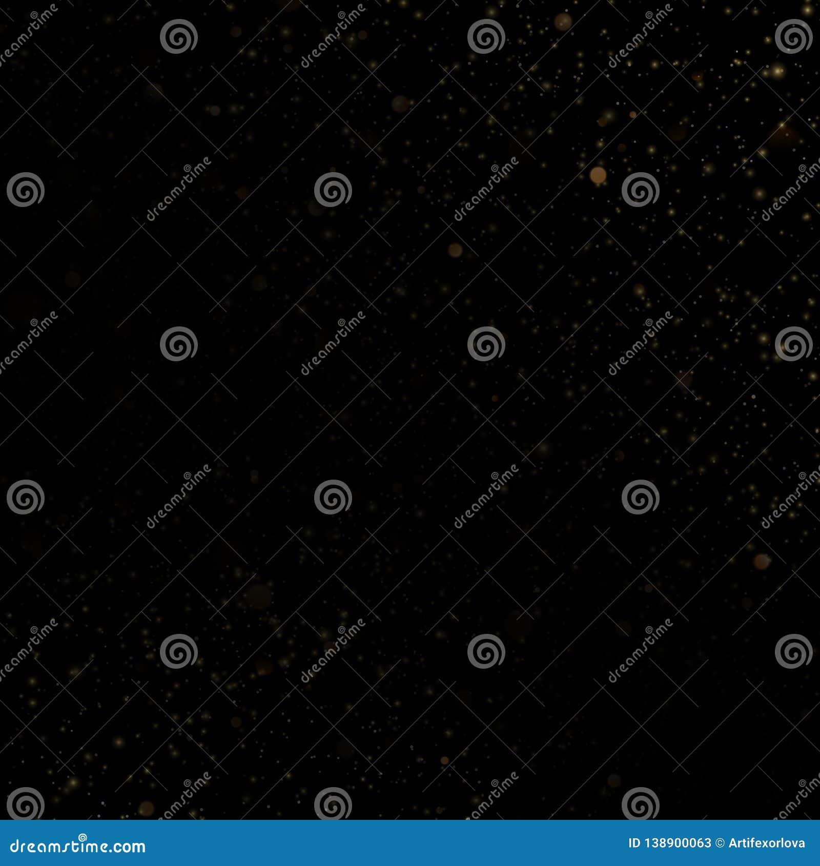 Overlay Effect for Luxury Greeting Rich Card. Star Dust Light on Black ...