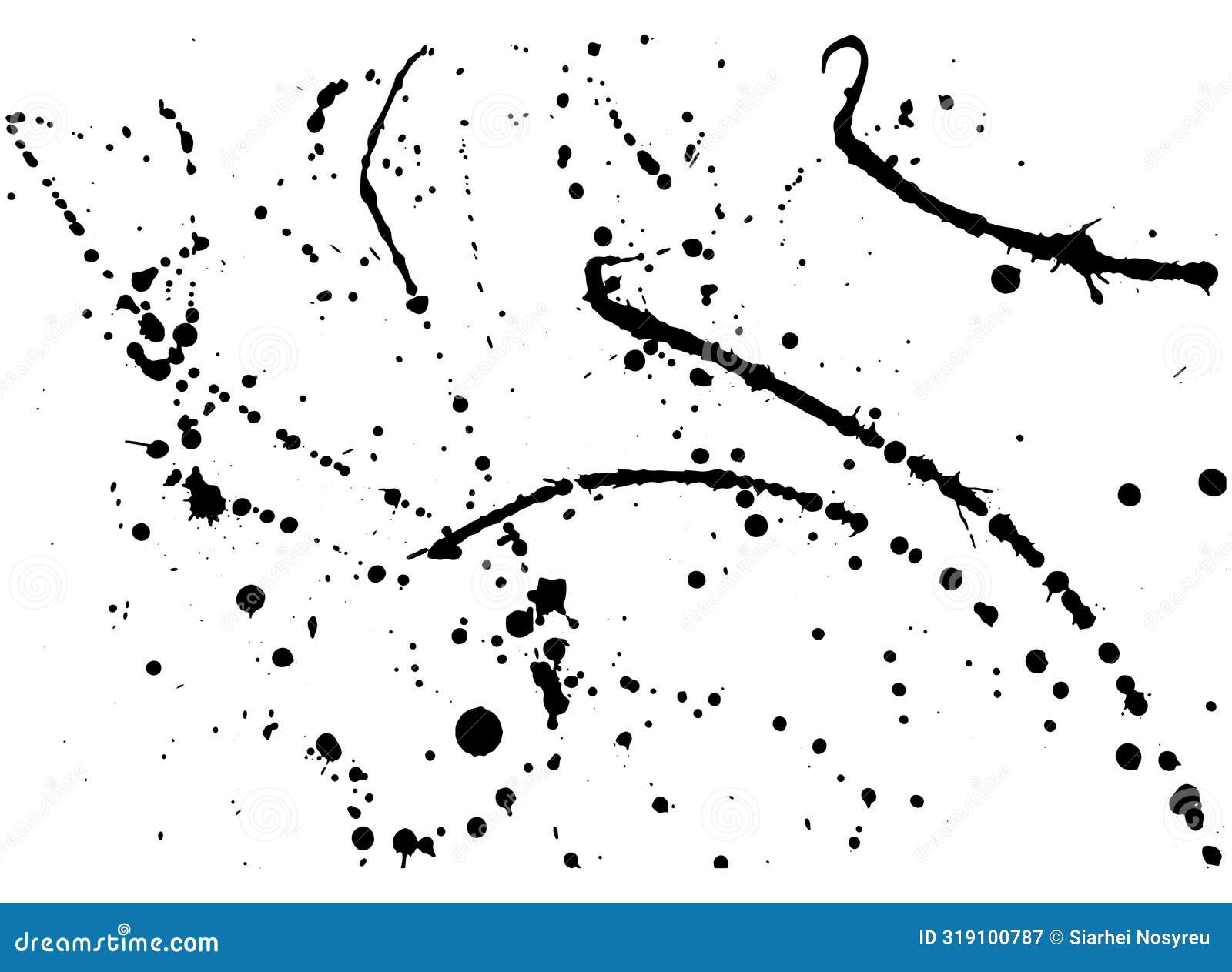 Overlay, Elements of Paint Ink Splatter. Vector Illustration Stock ...