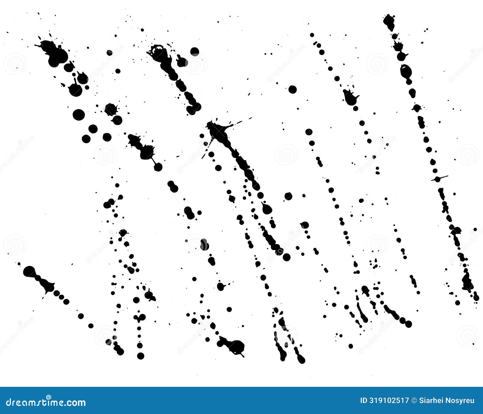 Overlay, Elements of Paint Ink Splatter. Vector Illustration Stock ...