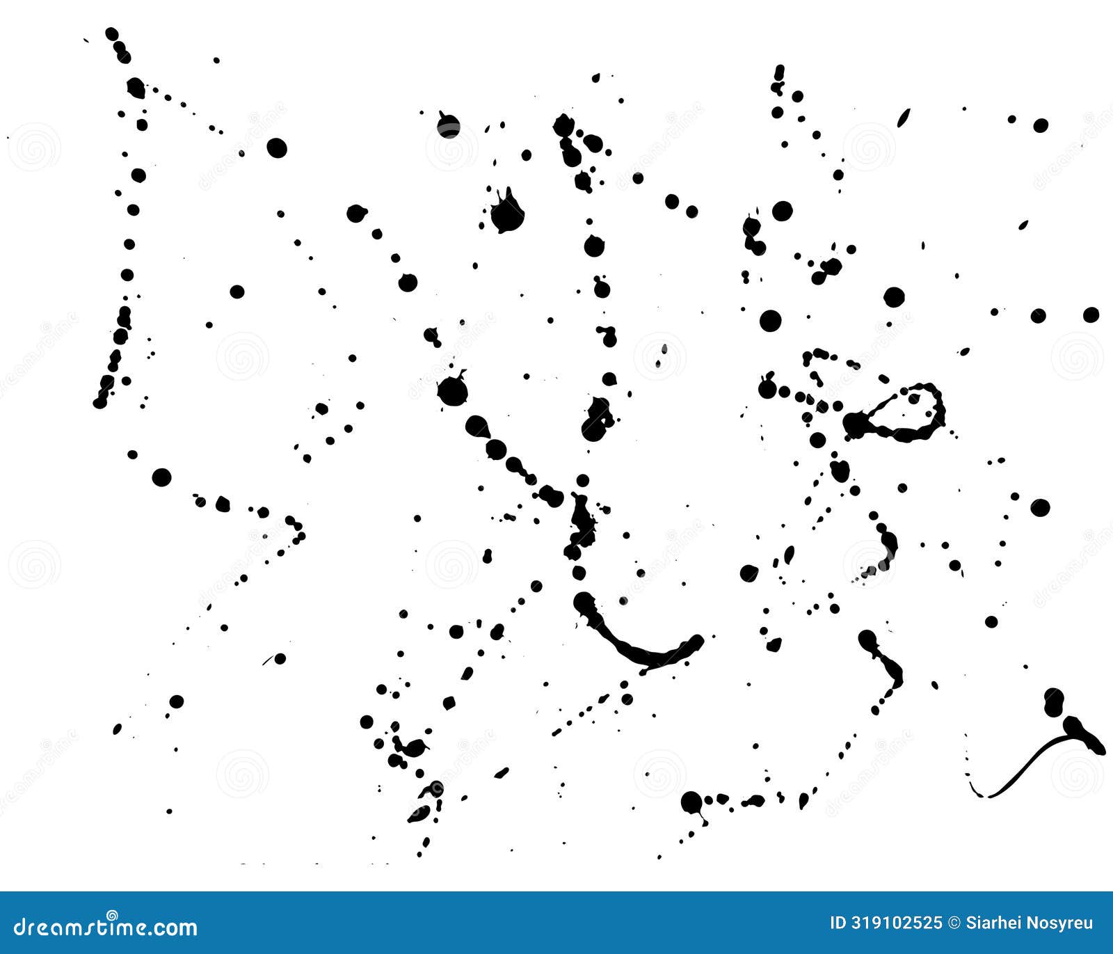 Overlay, Elements of Paint Ink Splatter. Vector Illustration Stock ...