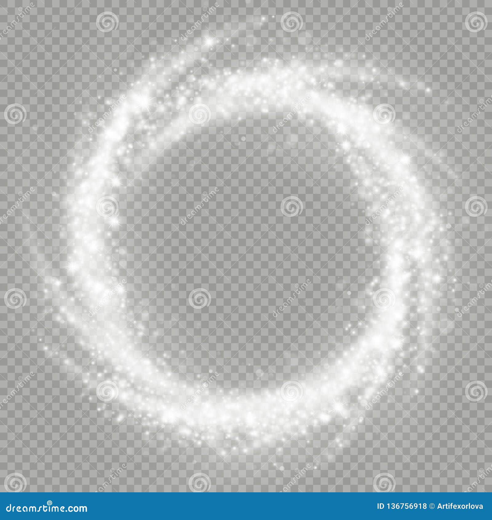 Overlay Flare Effect Of Twisted Glitter Comet Trails Eps 10 Stock Vector Illustration Of