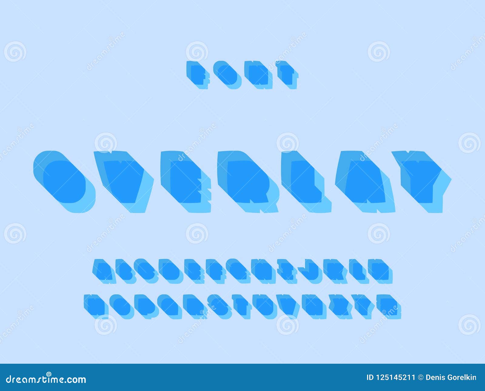 Overlay Font. Vector Alphabet Stock Vector - Illustration of decorative ...