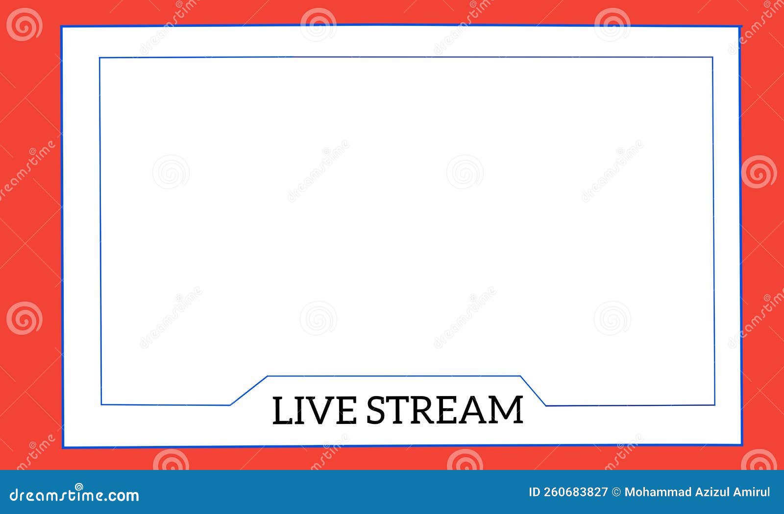 The Overlay Frame Set Design Template for Games Streaming. Stock ...