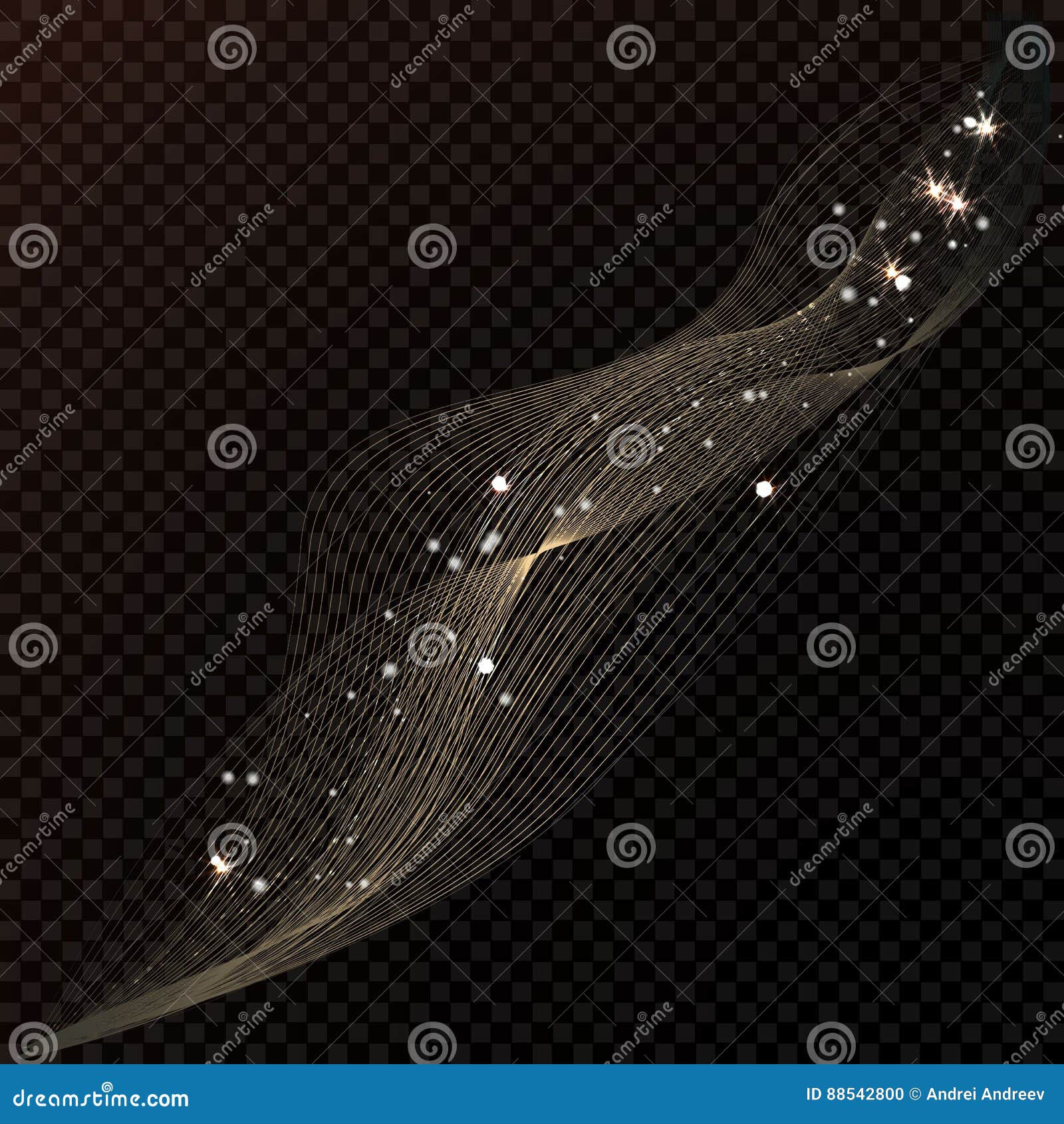 The Overlay of Gold Lines, Forming an Abstract Pattern on a Dark ...