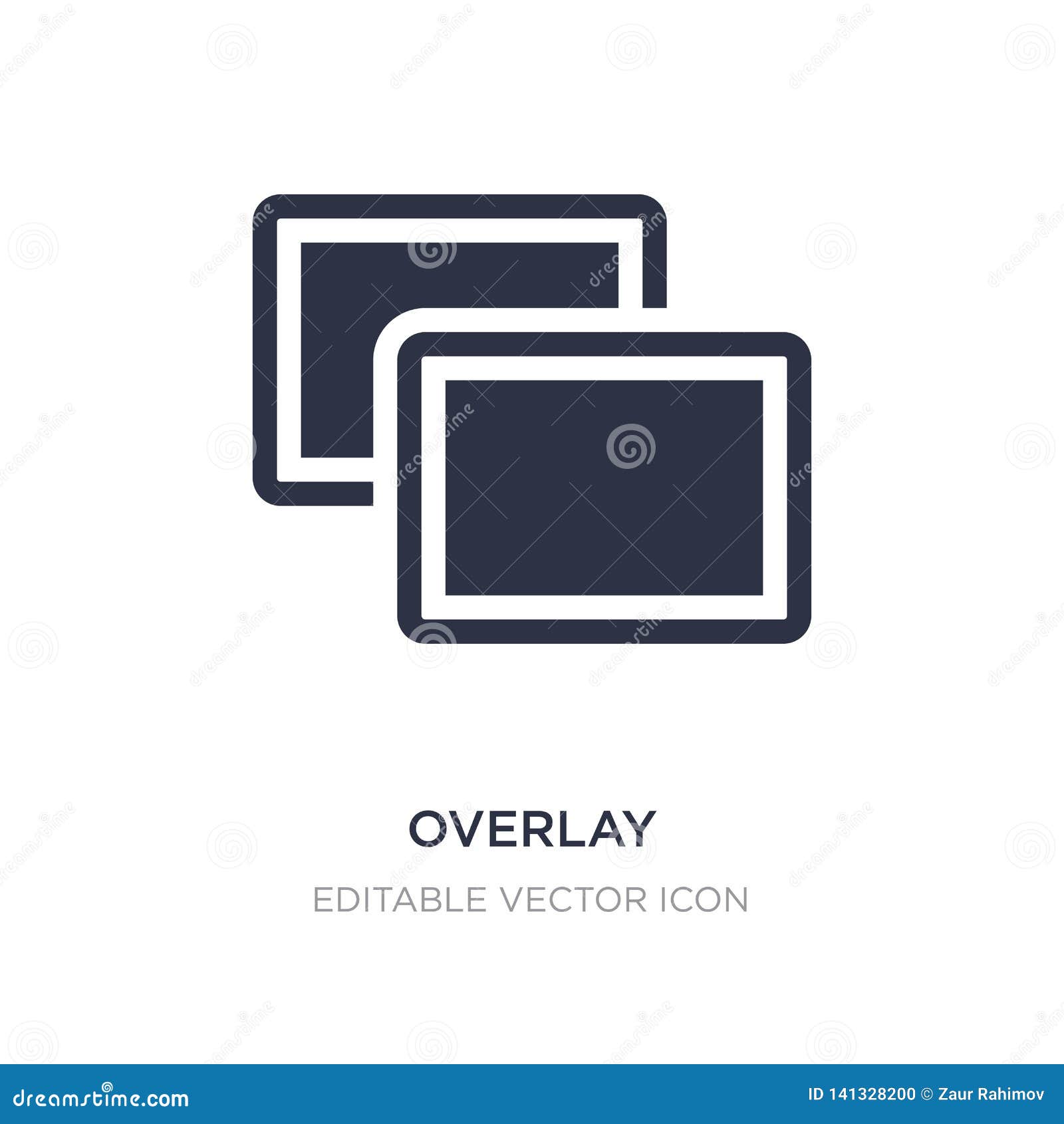 Overlay Icon on White Background. Simple Element Illustration from Web ...