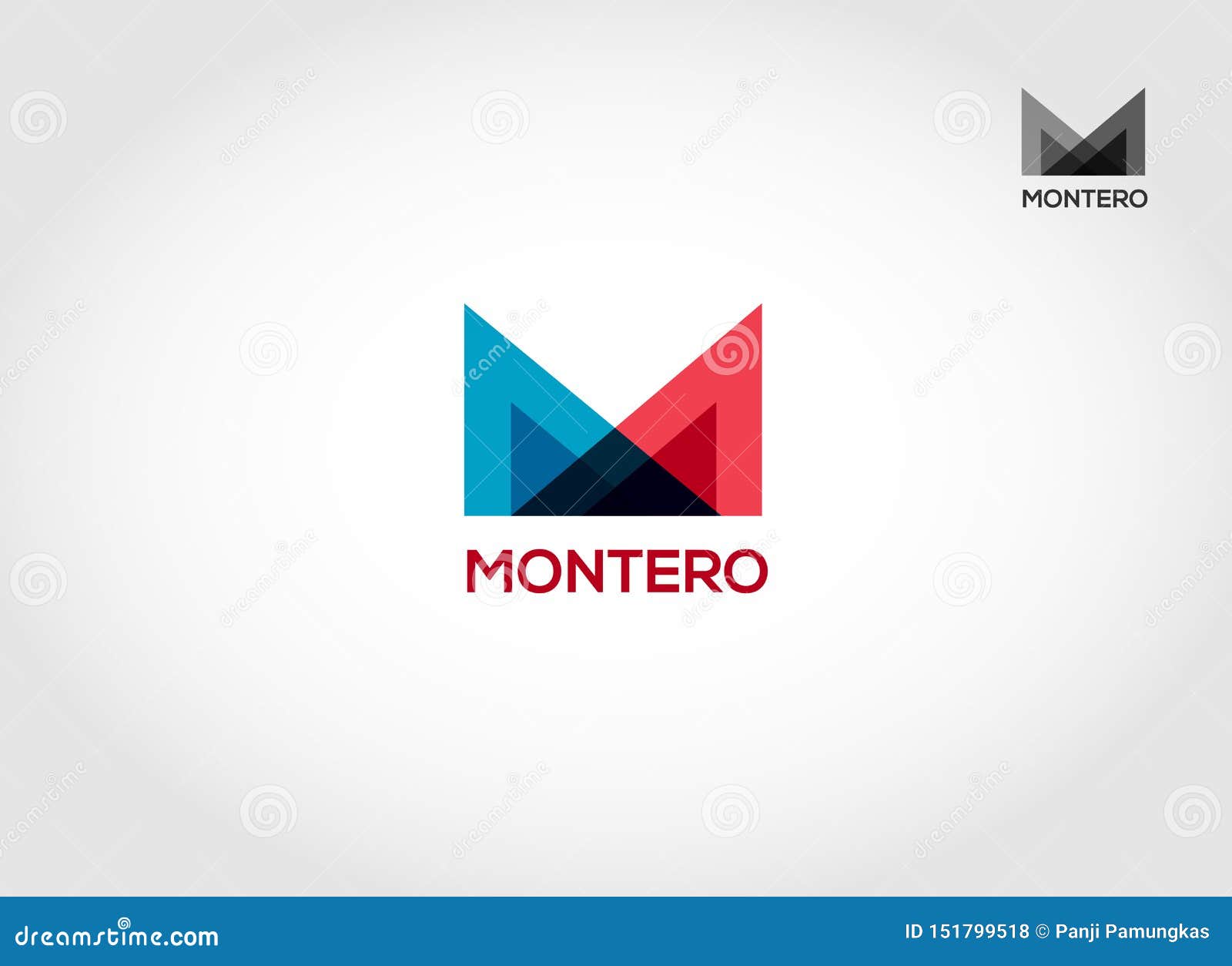 Letter M Shape Logo Design Template Stock Illustration - Illustration ...