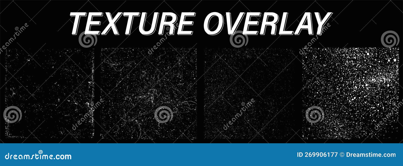 Overlay Noise Texture. Distressed Gradient Effect in Monochrome Style ...