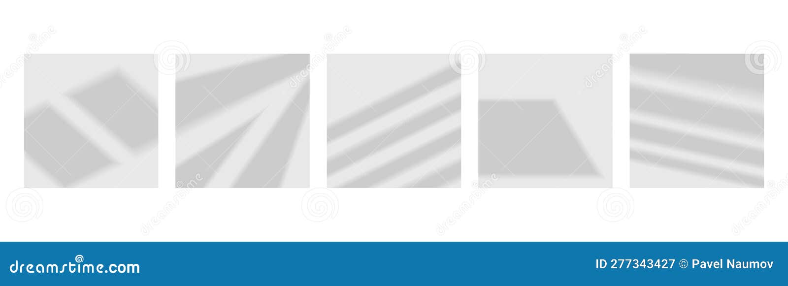 Overlay Shadow Effects and Light from the Window Vector Set. Stock ...