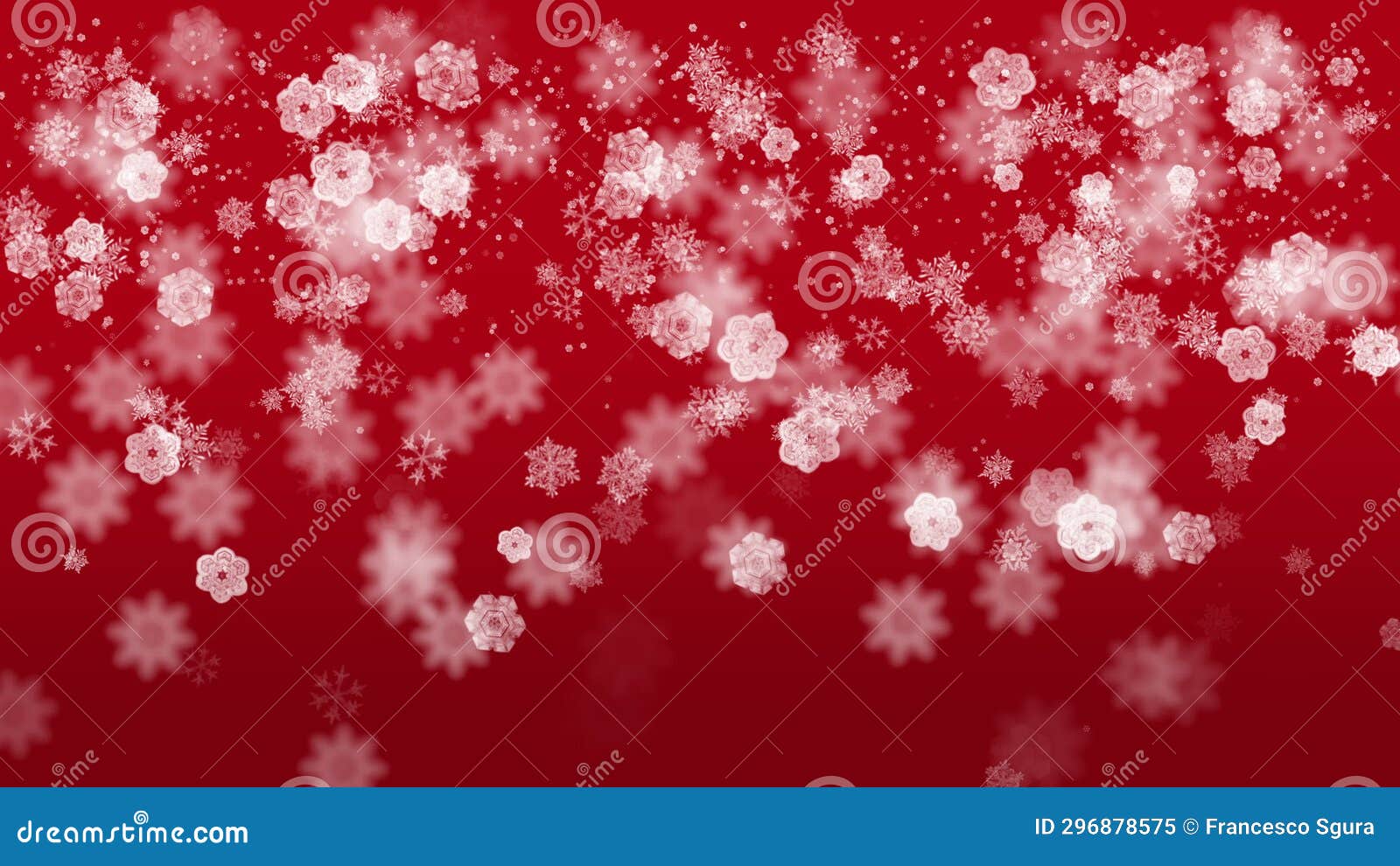 Christmas Red Background with Snow Flakes Effect Stock Video - Video of ...