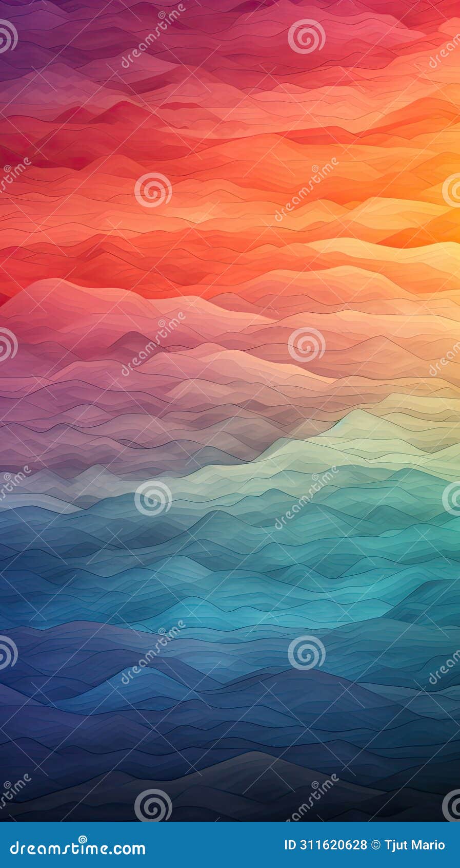 Horizontal Colored Layers with Overlay for Wallpaper Background Stock ...