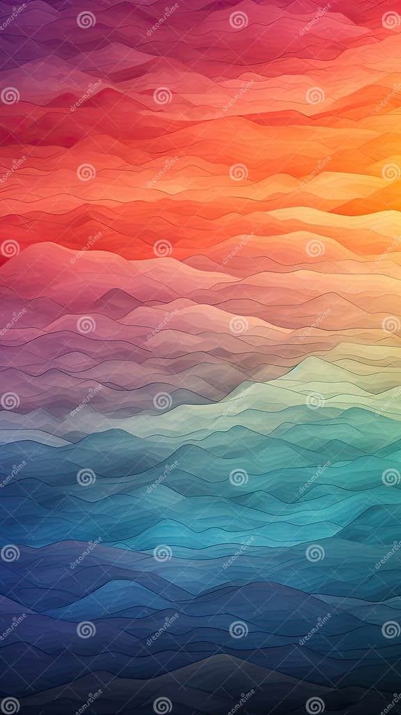 Horizontal Colored Layers with Overlay for Wallpaper Background Stock ...