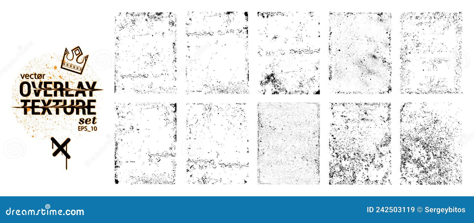 Overlay Texture Frame, Layers with Effects Stock Vector - Illustration ...