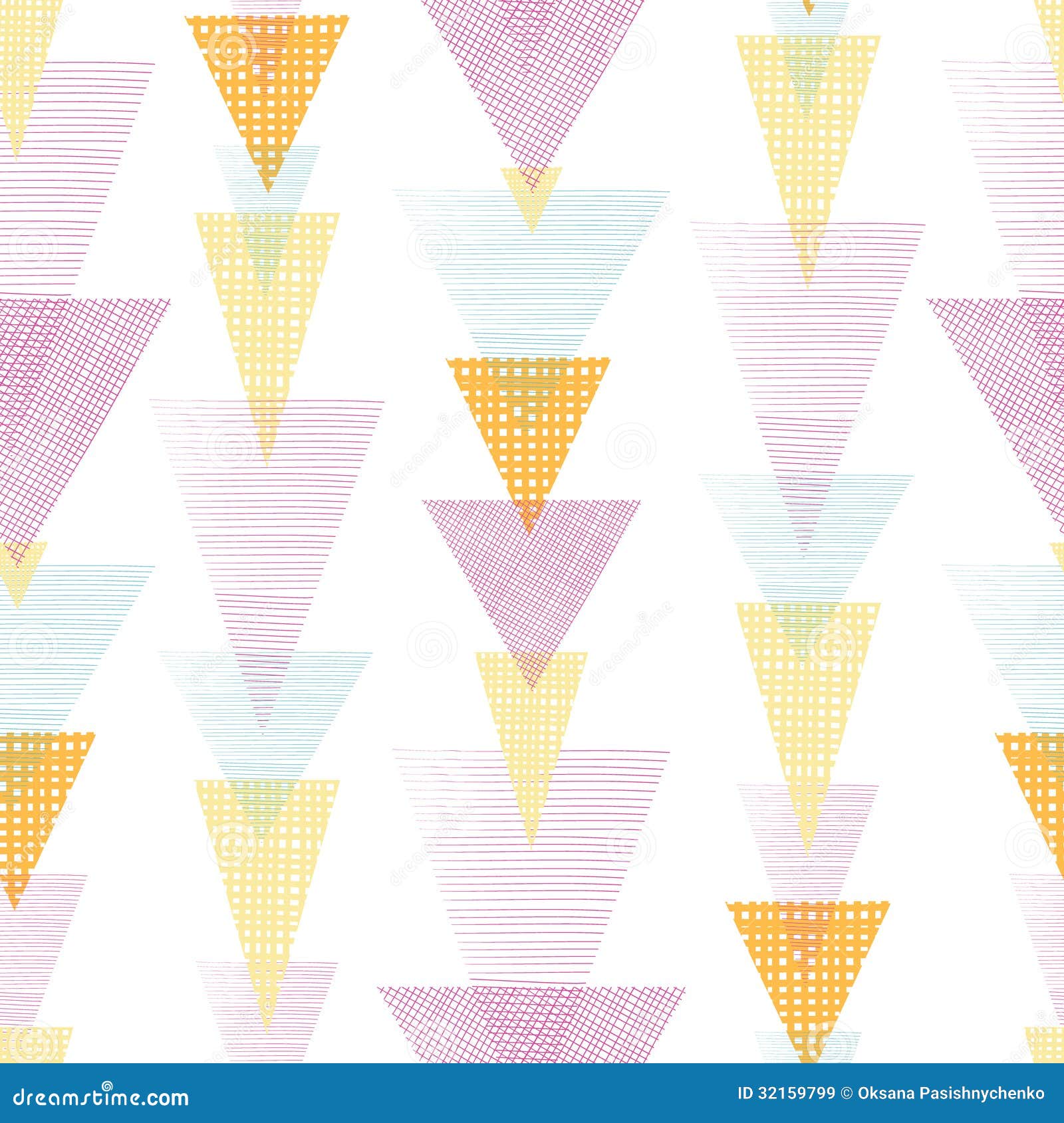 Overlayed Triangles Stripes Seamless Pattern Stock Vector ...