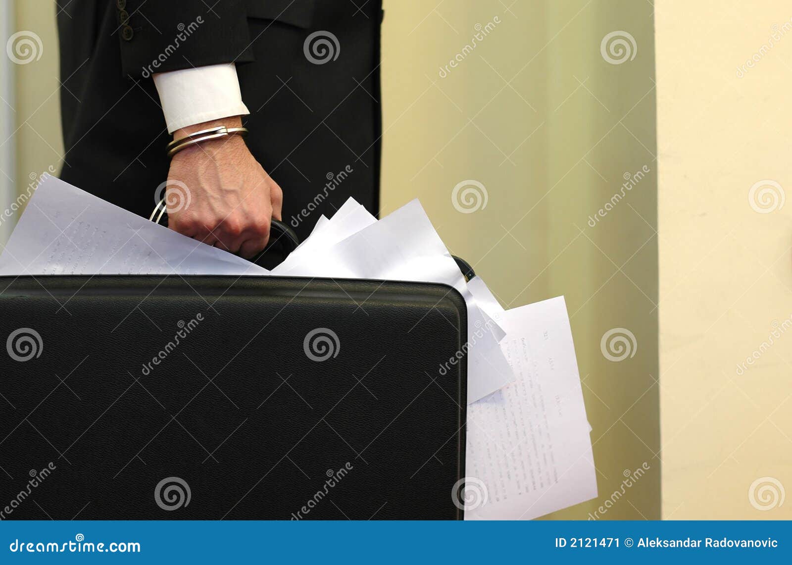 Overloaded Briefcase With Docu Picture. Image: 2121471