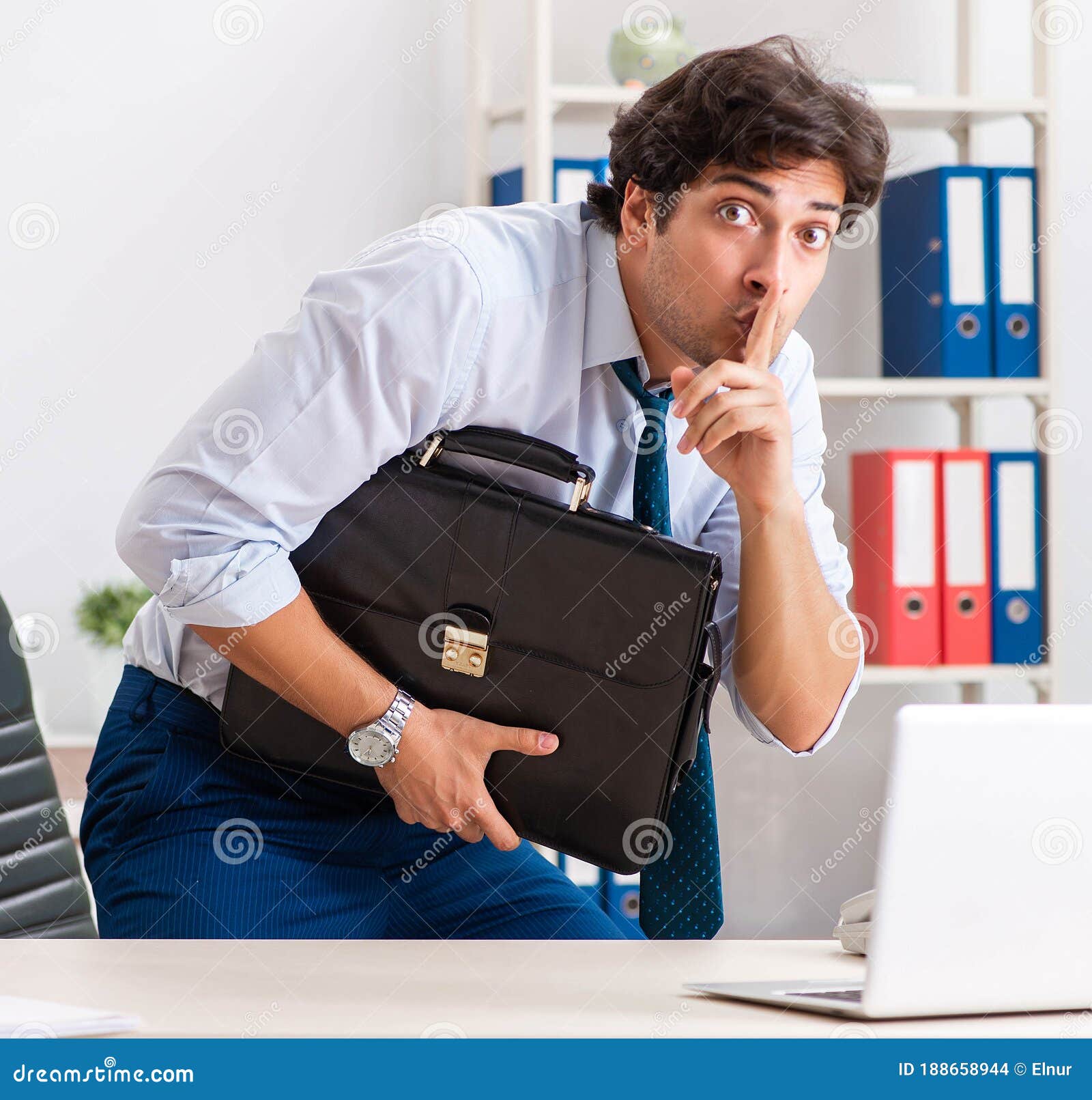 Overloaded Busy Employee with Too Much Work and Paperwork Stock Photo ...