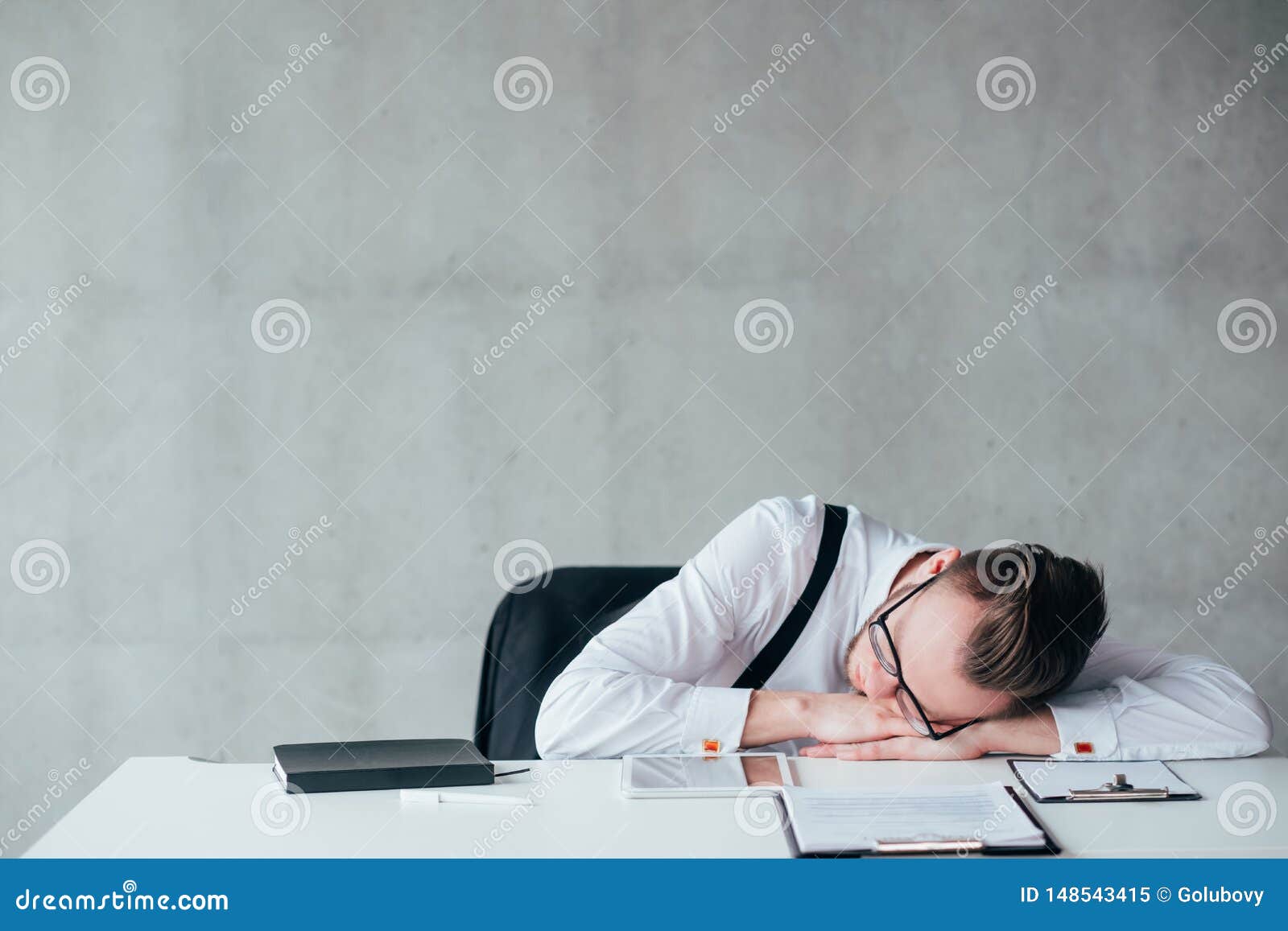 Overloaded Schedule Routine Sleeping Tired Guy Stock Image - Image of ...