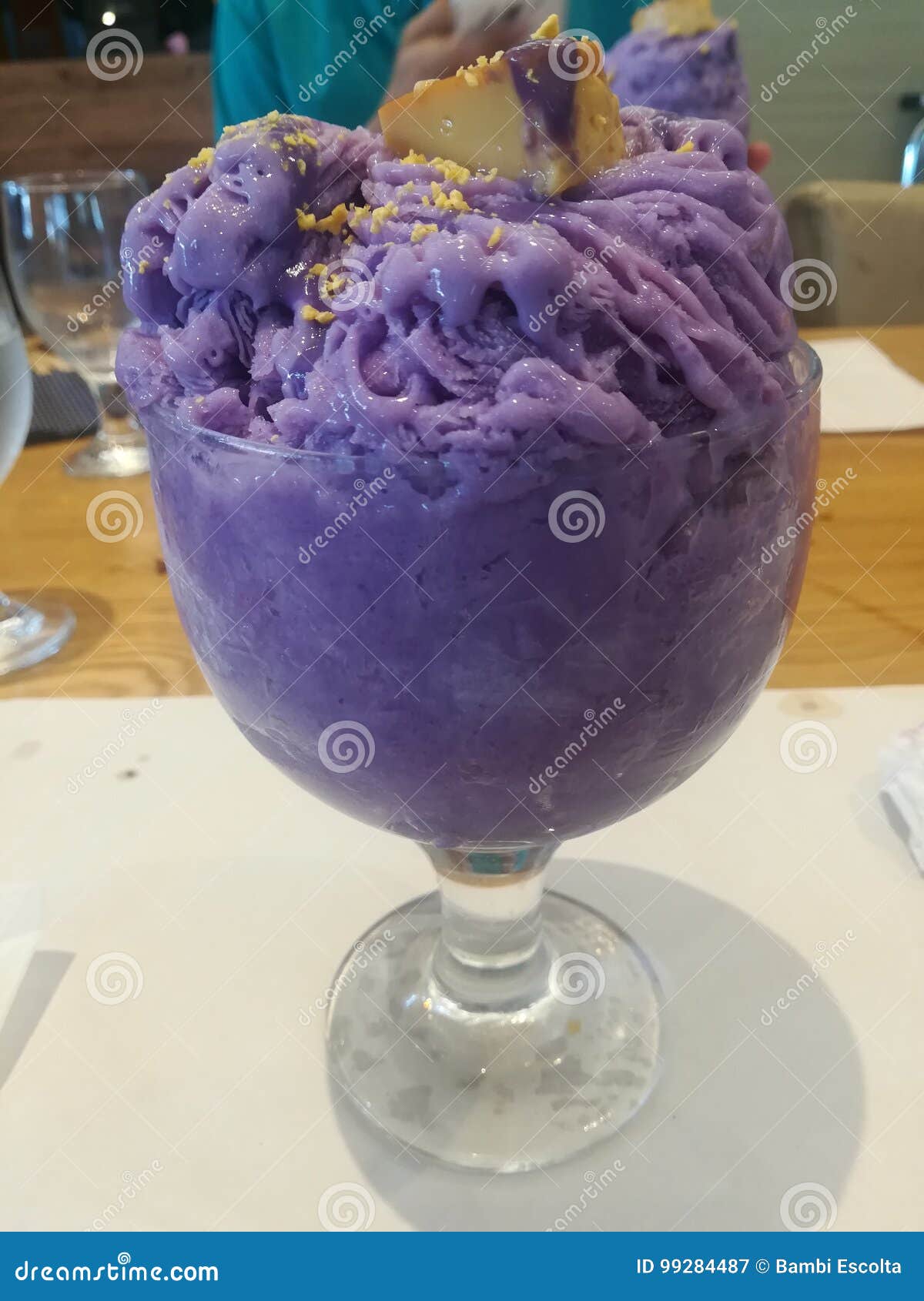 Overloaded Ube Halo-halo Ice Cream Stock Image - Image of overloaded ...